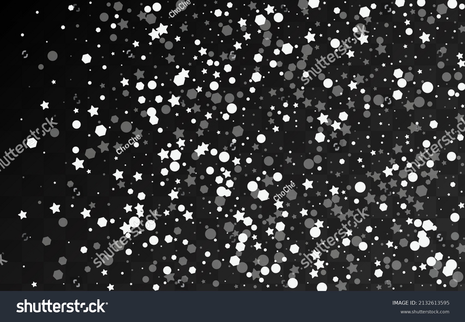 Gray Snowfall Vector Transparent Background Light Stock Vector (Royalty ...