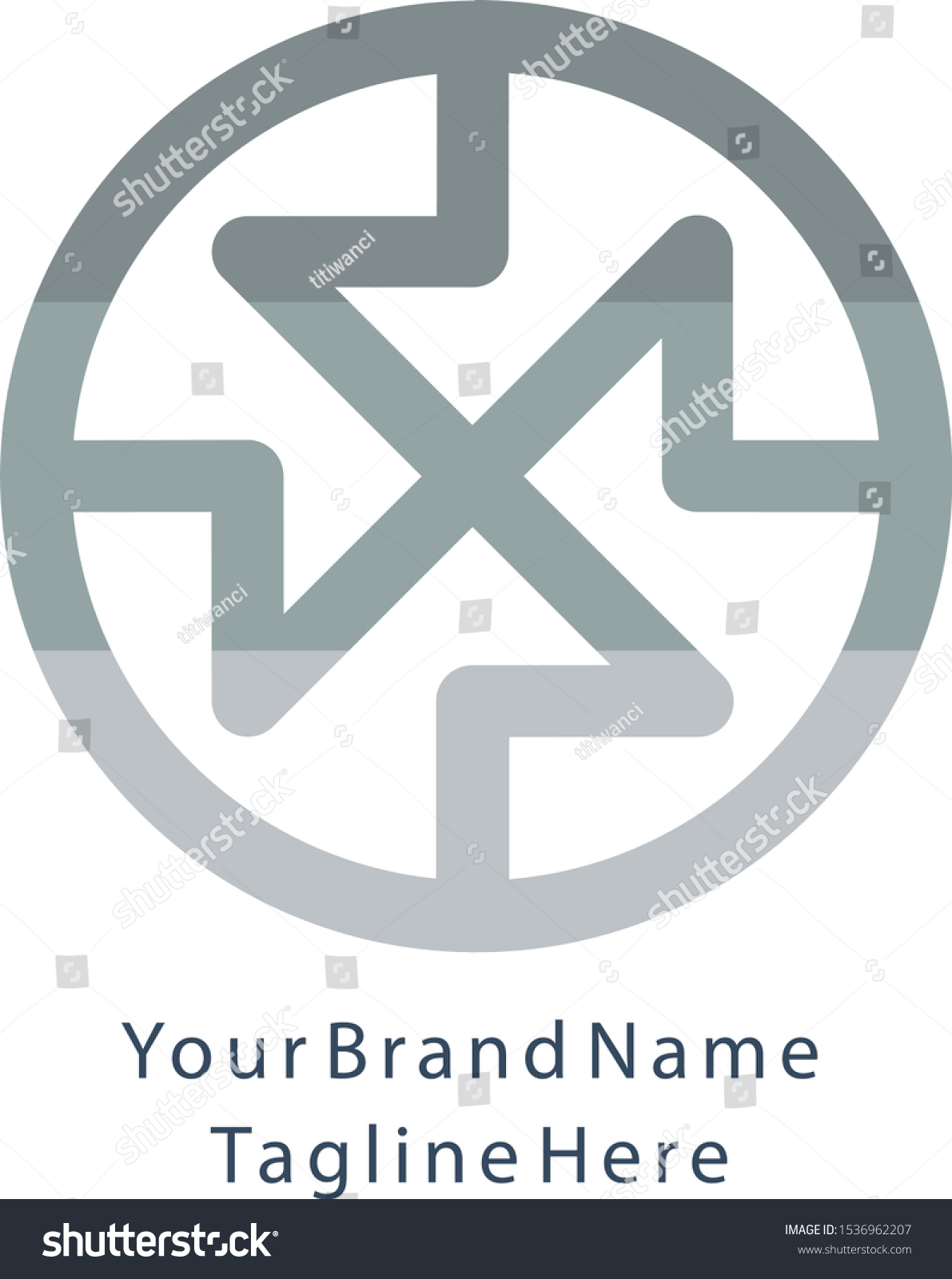 Gray Swastika Logo Vector Design: vector de stock (libre de regalías ...