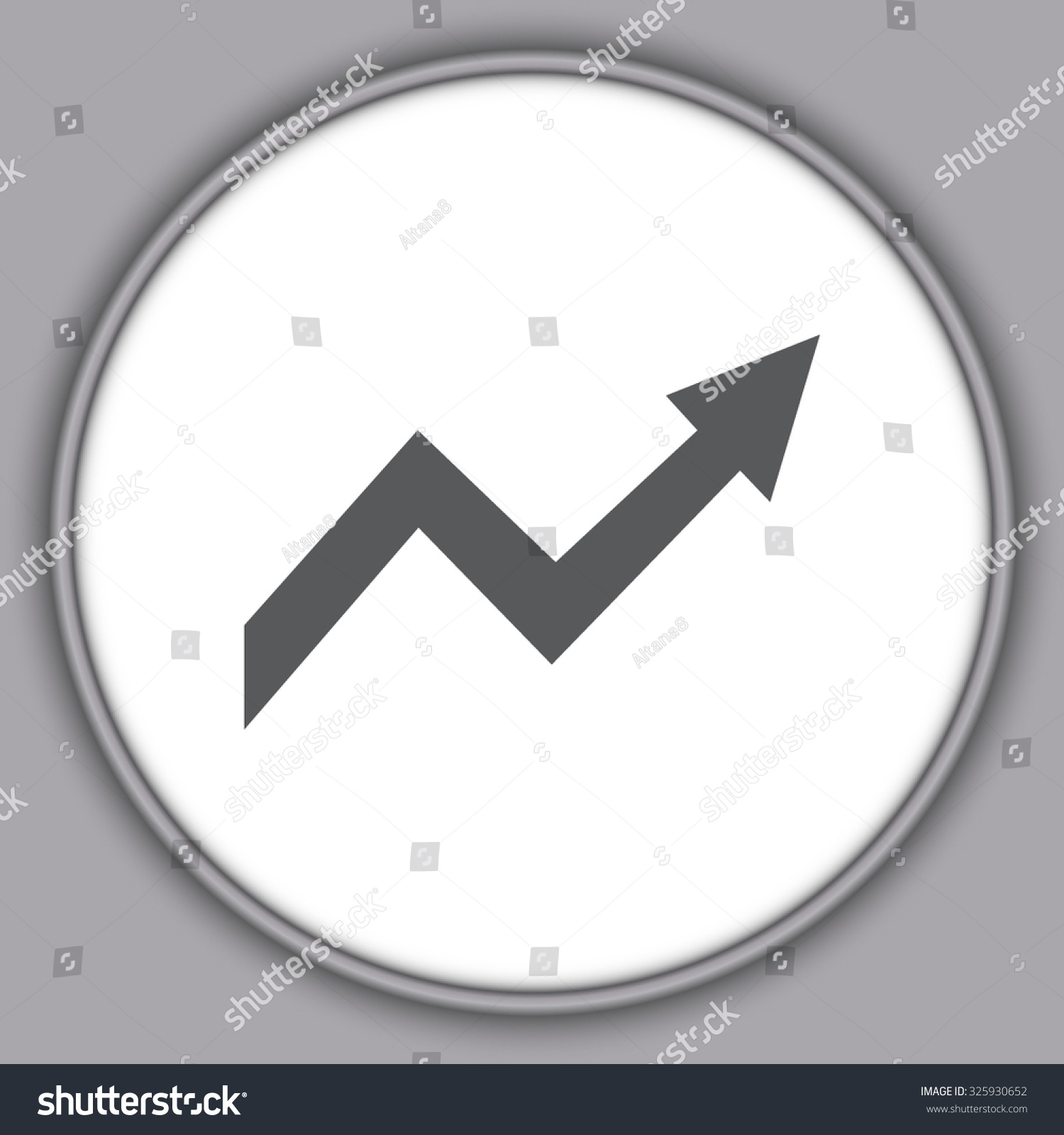 Gray Vector Business Growing Chart Presentation Stock Vector (Royalty ...