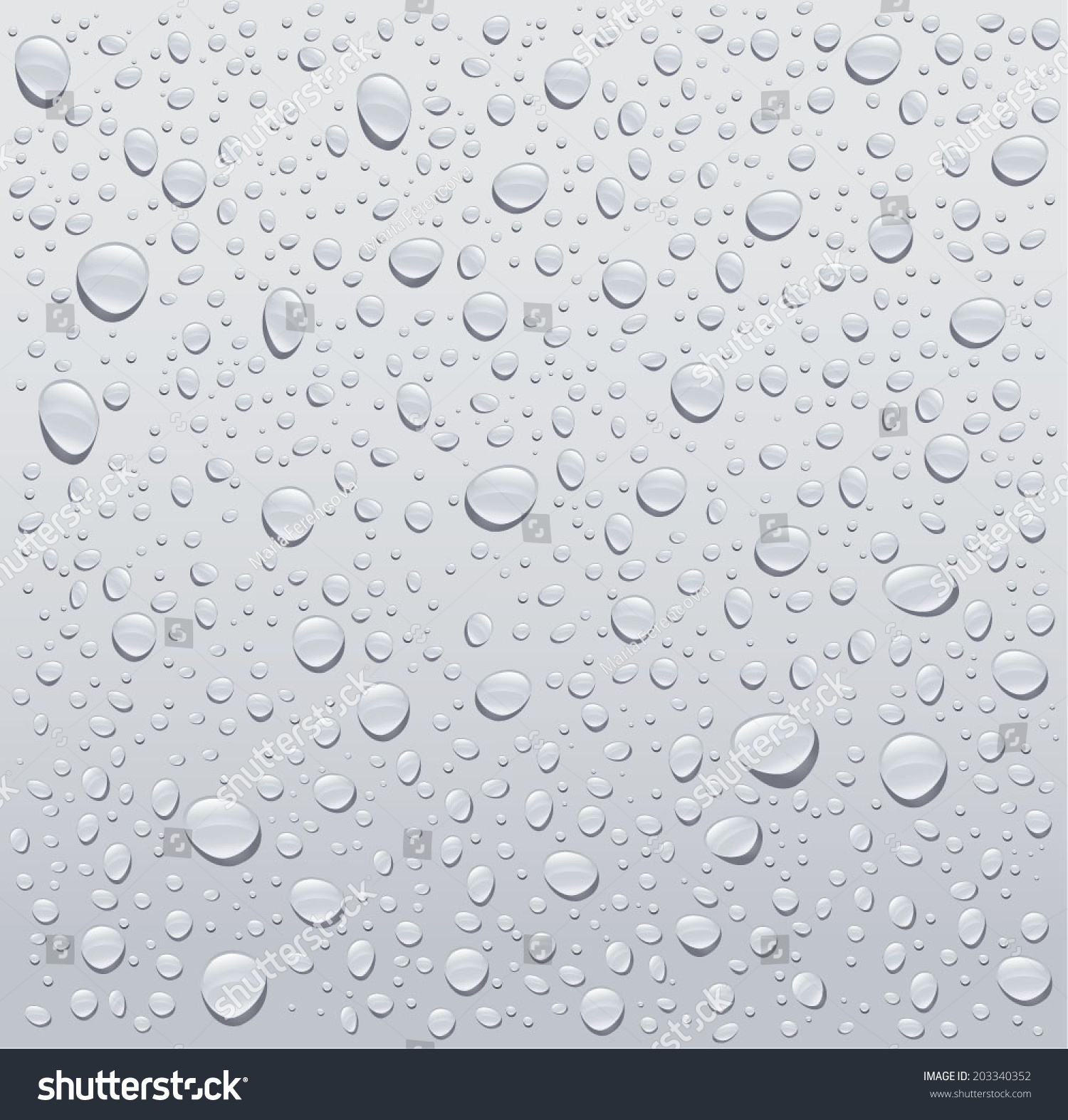 Gray Water Droplets Background Stock Vector (Royalty Free) 203340352