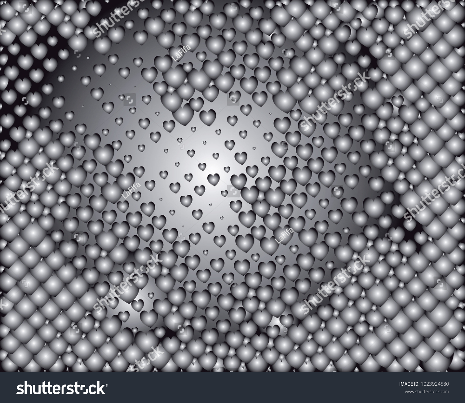 Grayscale Background Bubbles Abstract Geometric Pattern Stock Vector ...