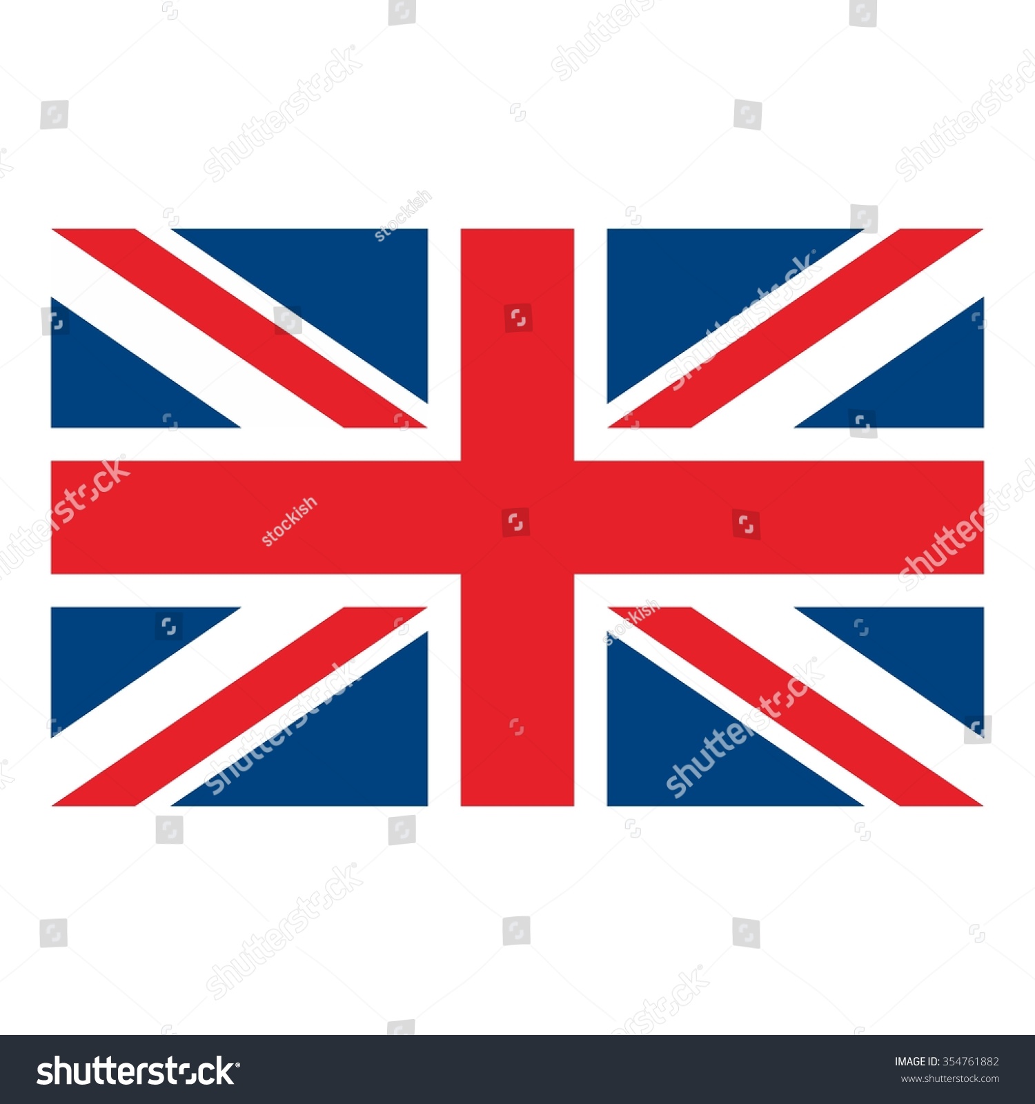Great Britain Flag Logo Vector Stock Vector (Royalty Free) 354761882