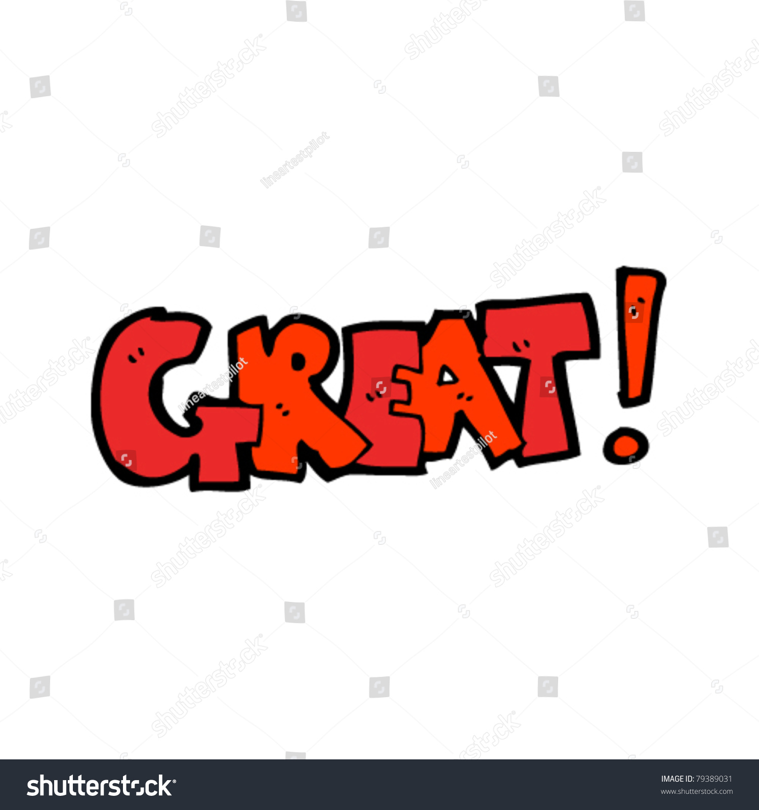 Great Cartoon Stock Vector (Royalty Free) 79389031