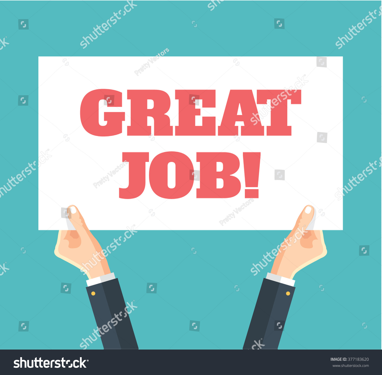 Stock vektor „Great Job Vector Flat Illustration“ (bez autorských ...