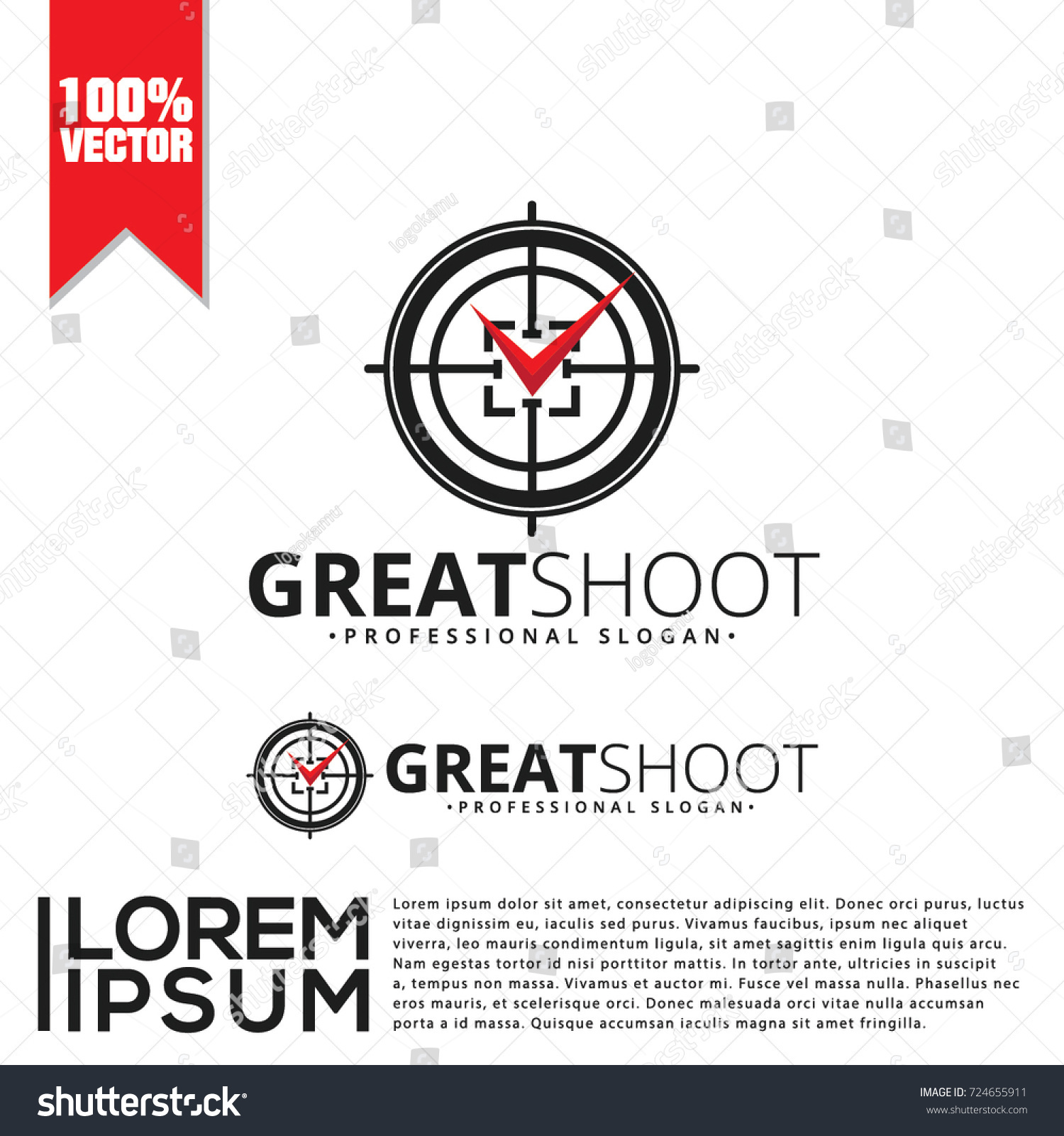 Great Shoot Logo Vector Stock Vector (Royalty Free) 724655911 ...