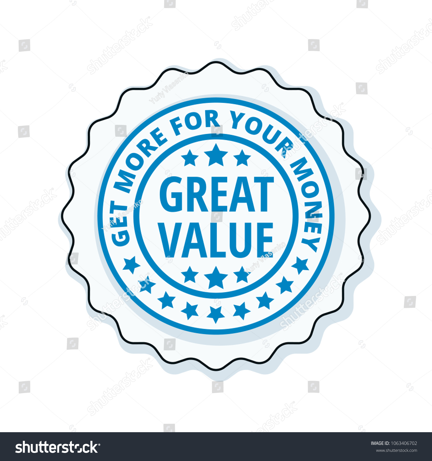 Great Value Label Illustration Stock Vector (Royalty Free) 1063406702