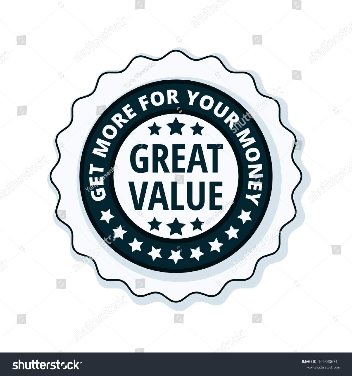 Great Value Label Illustration Stock Vector (Royalty Free) 1063406714 ...