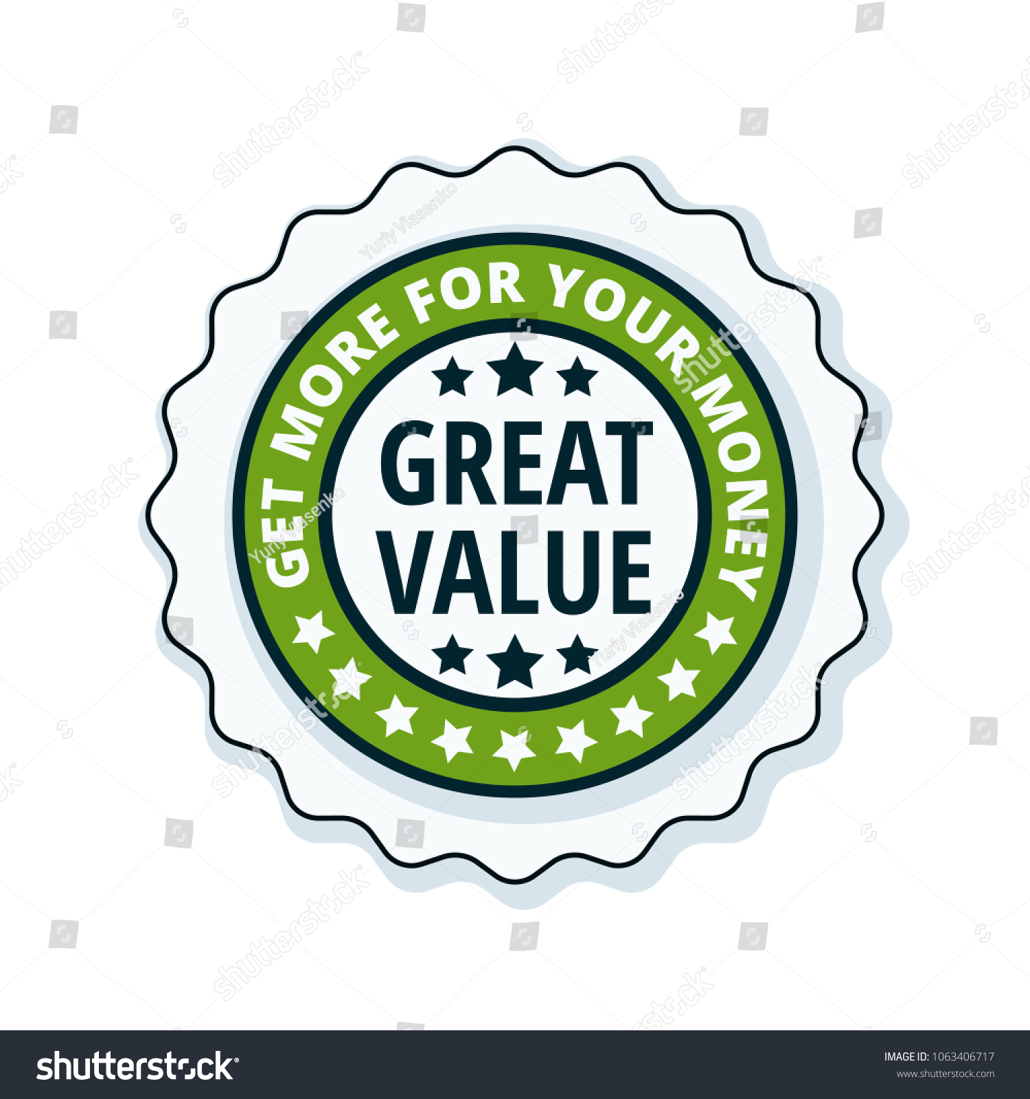 Great Value Label Illustration Stock Vector (Royalty Free) 1063406717 ...
