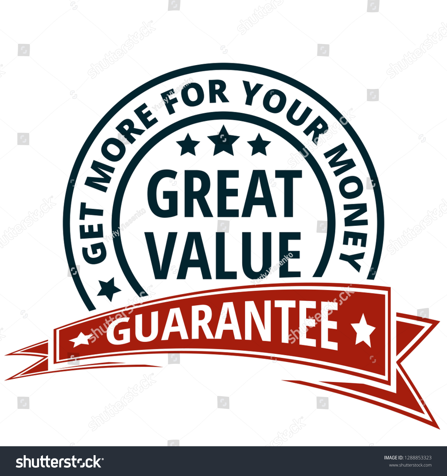 Great Value Label Illustration Stock Vector (Royalty Free) 1288853323
