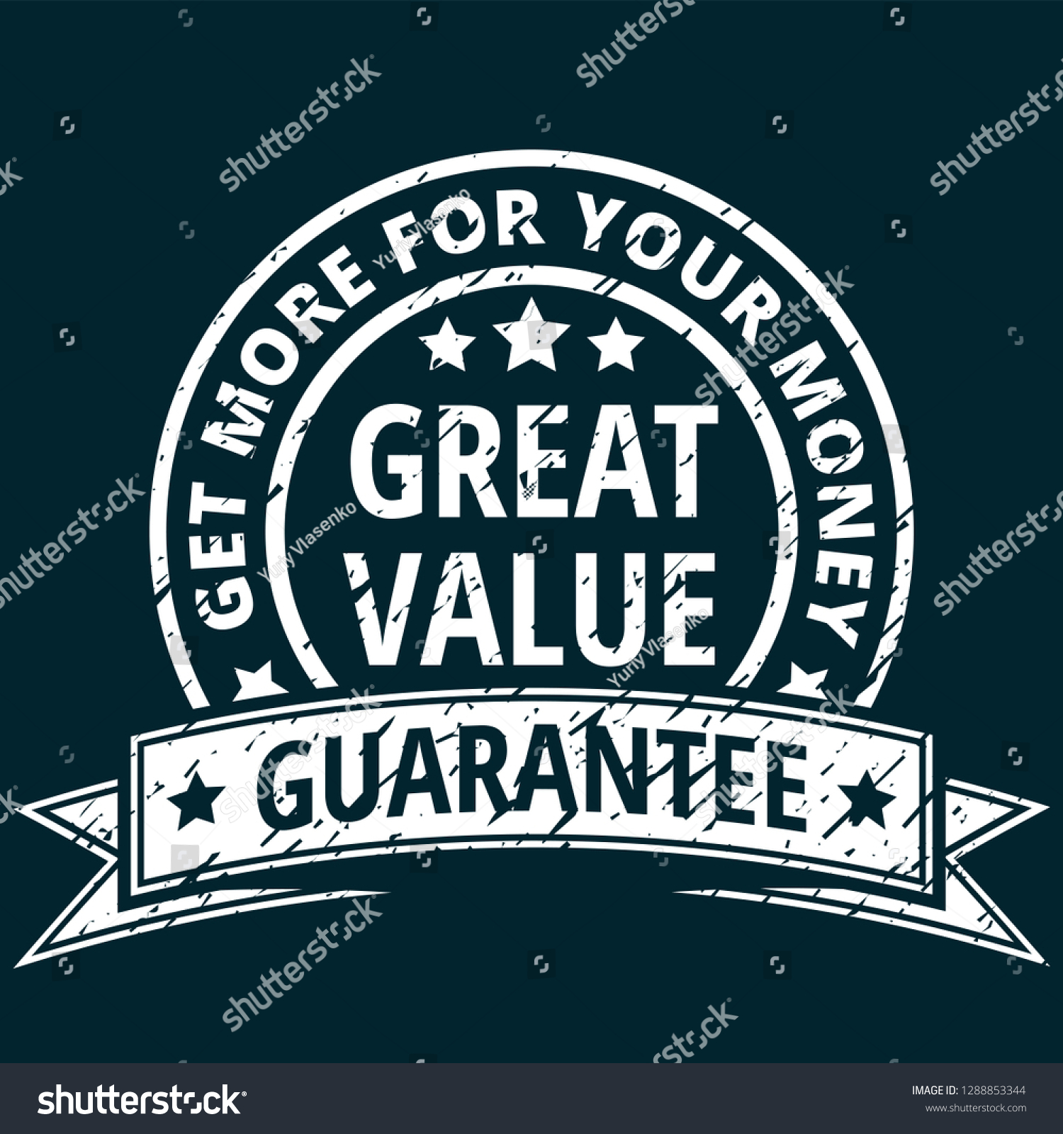 Great Value Label Illustration Stock Vector (Royalty Free) 1288853344