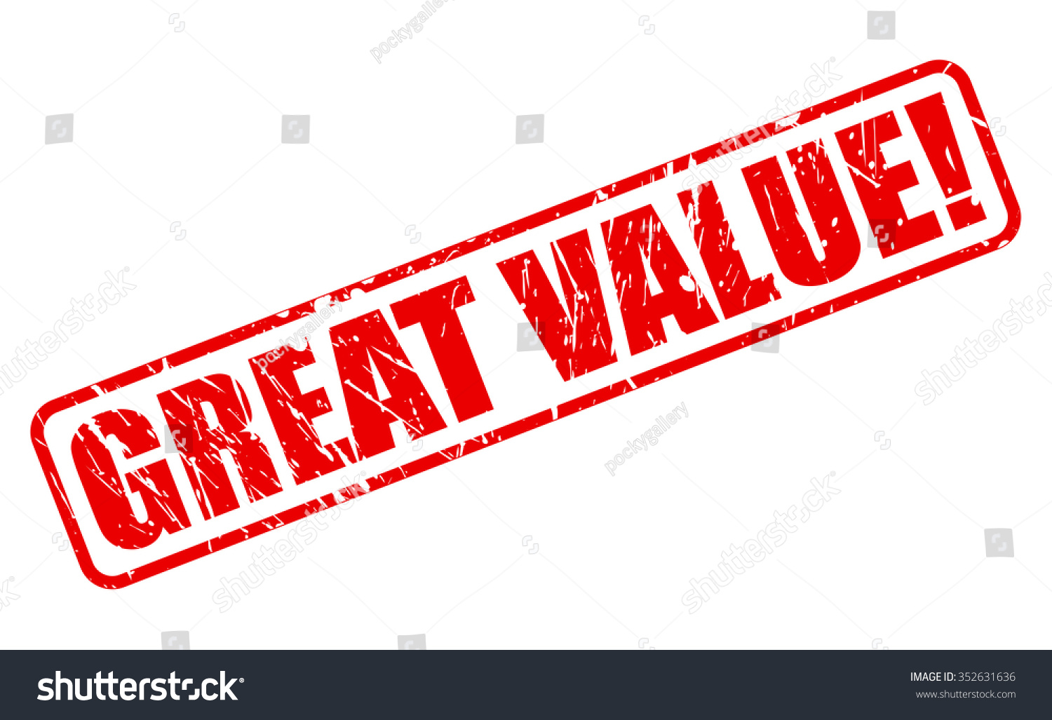Great Value Red Stamp Text On: vector de stock (libre de regalías ...
