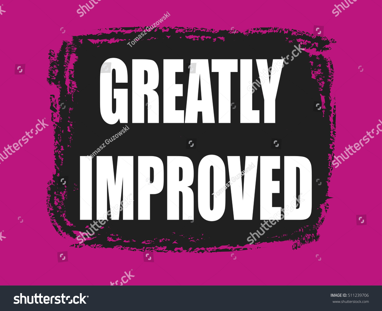 Greatly Improved Banner Stock Vector (Royalty Free) 511239706 ...