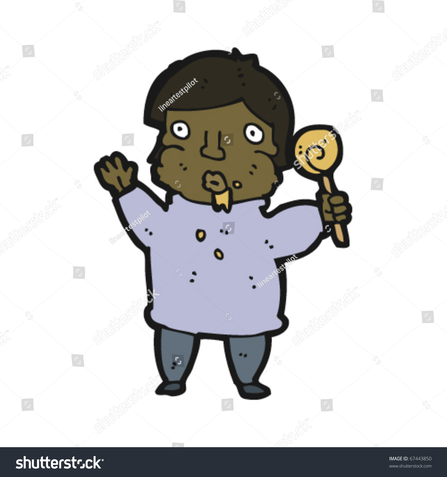 Greedy Kid Cartoon Stock Vector (Royalty Free) 67443850
