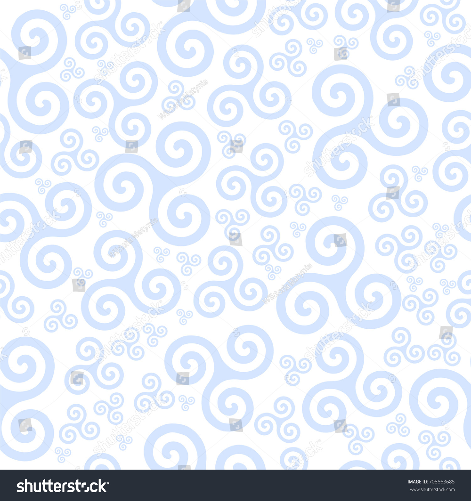 Greek Beautiful Swirl Pattern Vector Stock Vector (Royalty Free) 708663685