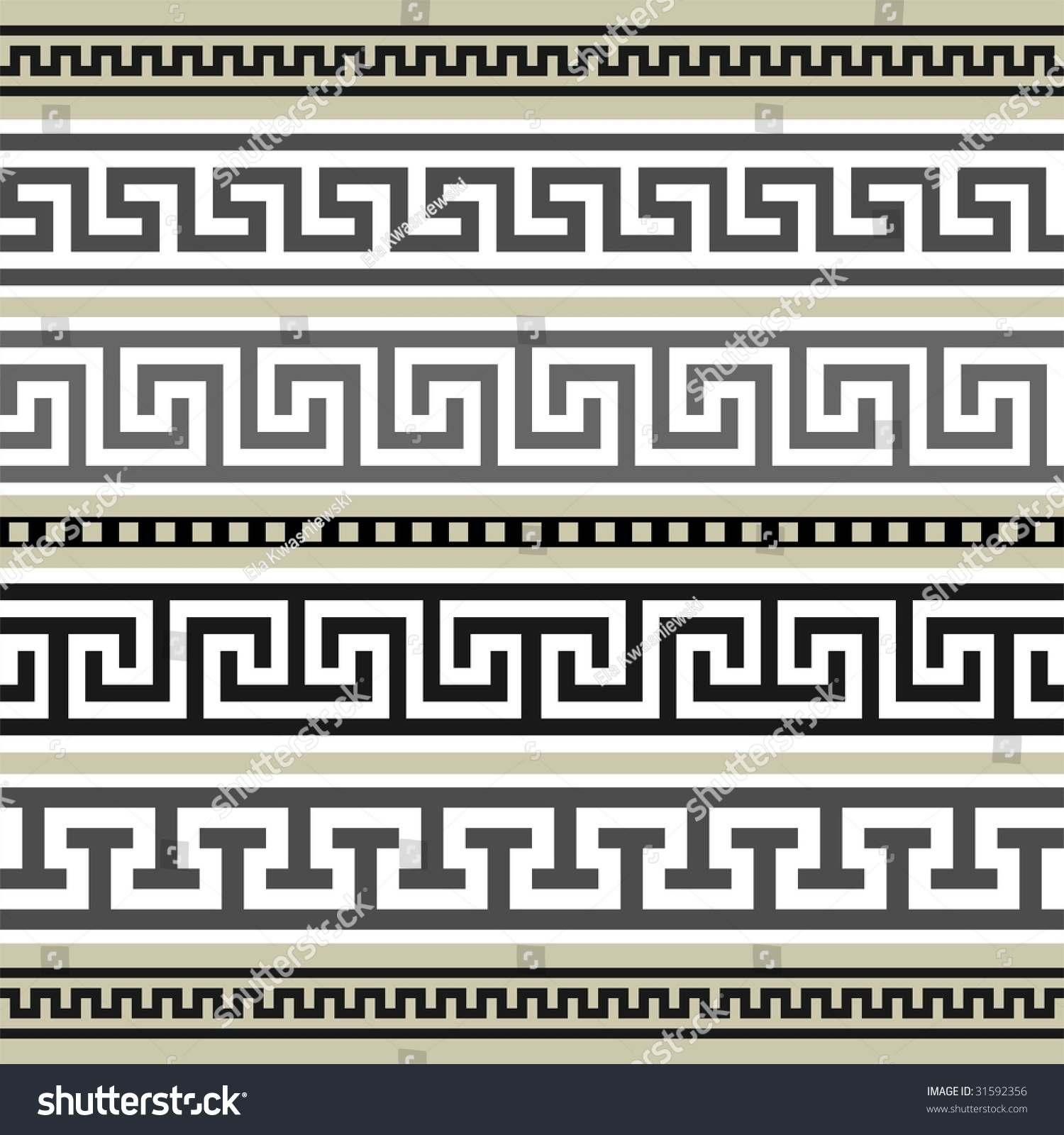 Greek Borders Collection Stock Vector (Royalty Free) 31592356