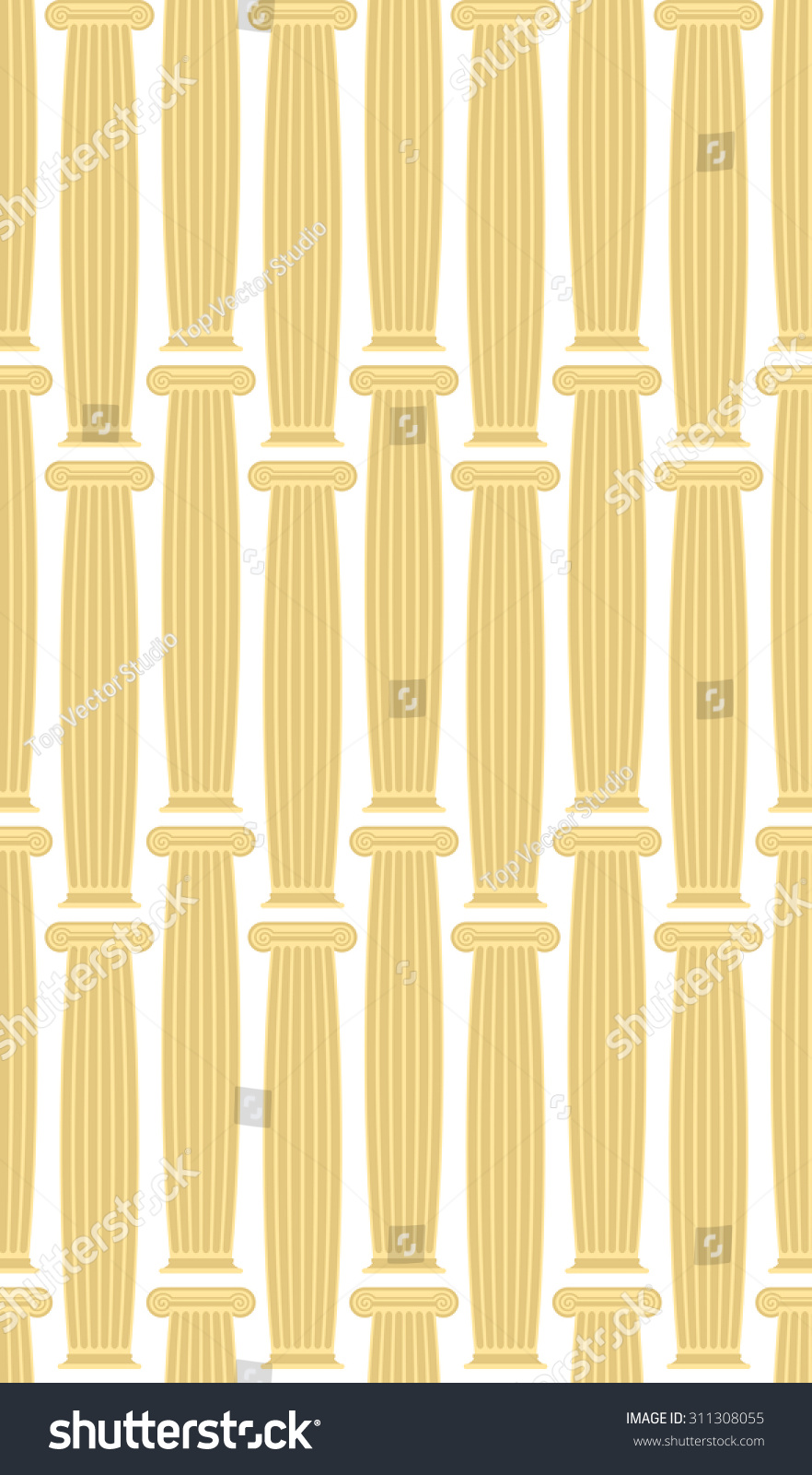 Greek Column Background Vector Seamless Architectural Stock Vector ...