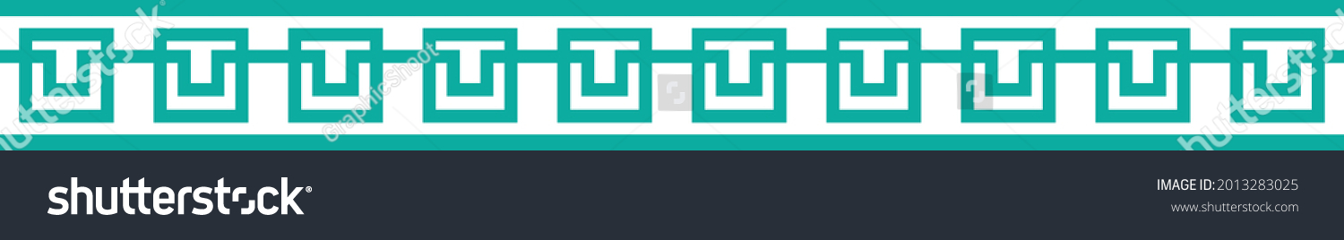 Greek Key Frame Border Vector Element Stock Vector (Royalty Free ...