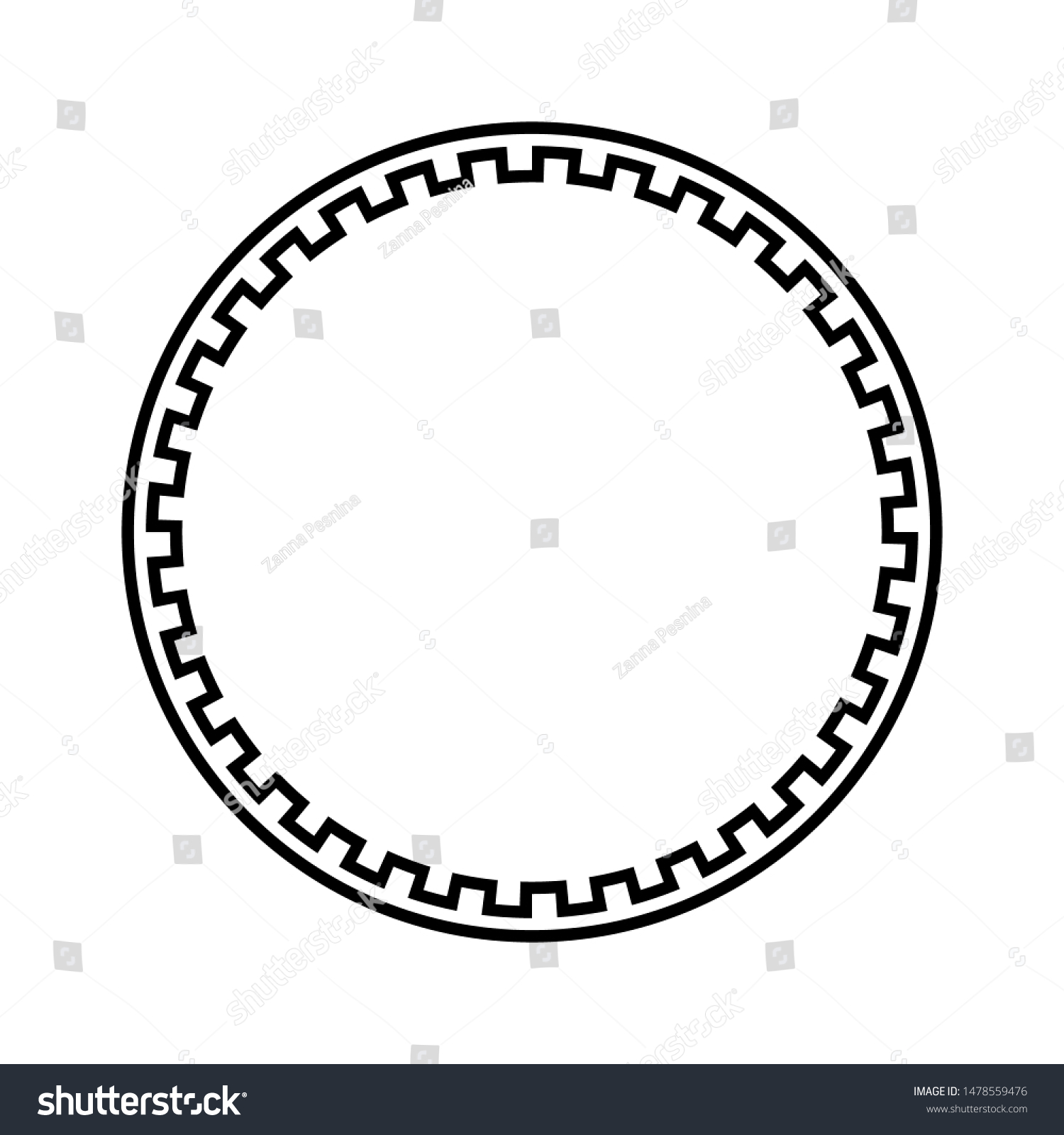Greek Key Round Frame Greek Border: vetor stock (livre de direitos ... Greek Key Round Frame Greek Border: vetor stock (livre de direitos ...