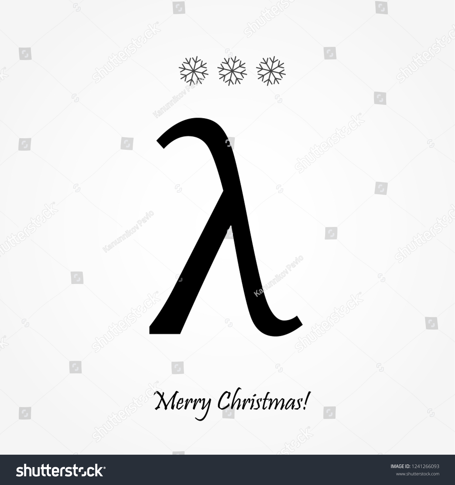 Greek Letter Lambda Symbol Stock Vector (Royalty Free) 1241266093 ...