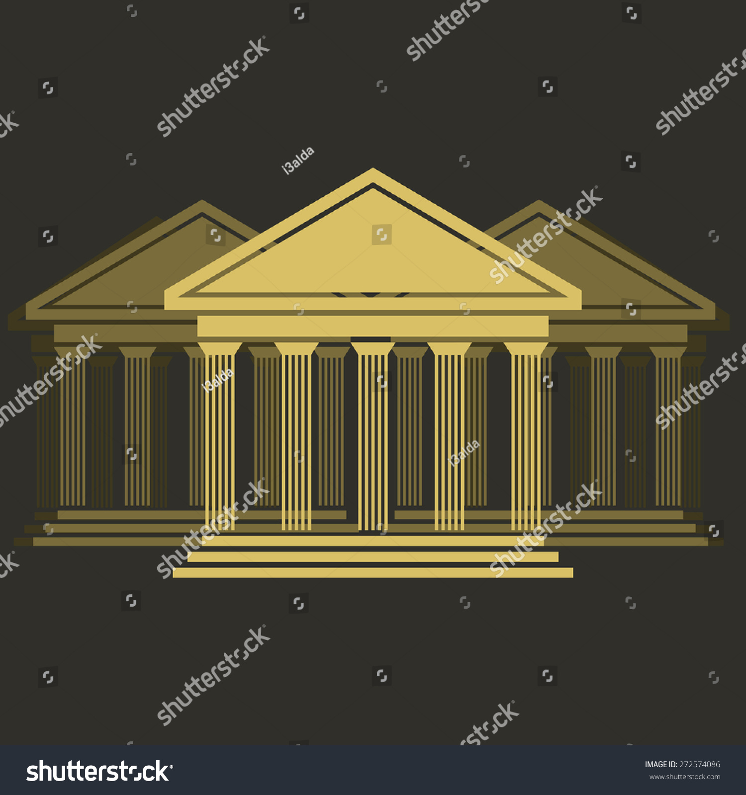 Greek Temple Front Vector: เวกเตอร์สต็อก (ปลอดค่าลิขสิทธิ์) 272574086 ...