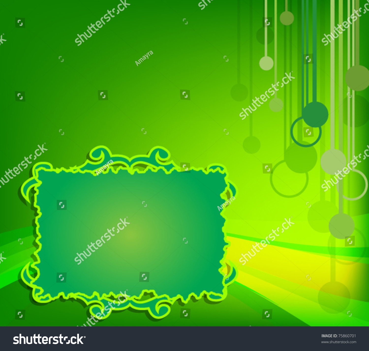 Green Abstract Background Text Box Stock Vector (Royalty Free) 75860701 ...