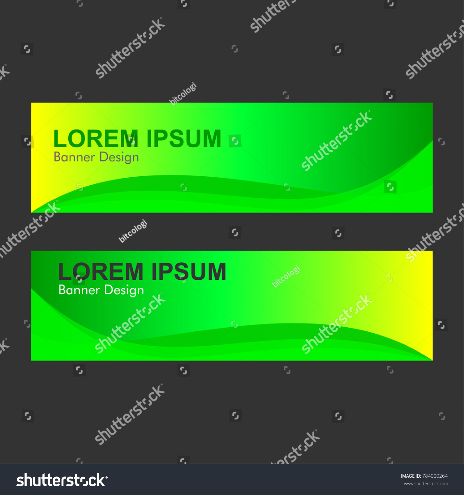 Green Abstract Banner Stock Vector (Royalty Free) 784000264 | Shutterstock