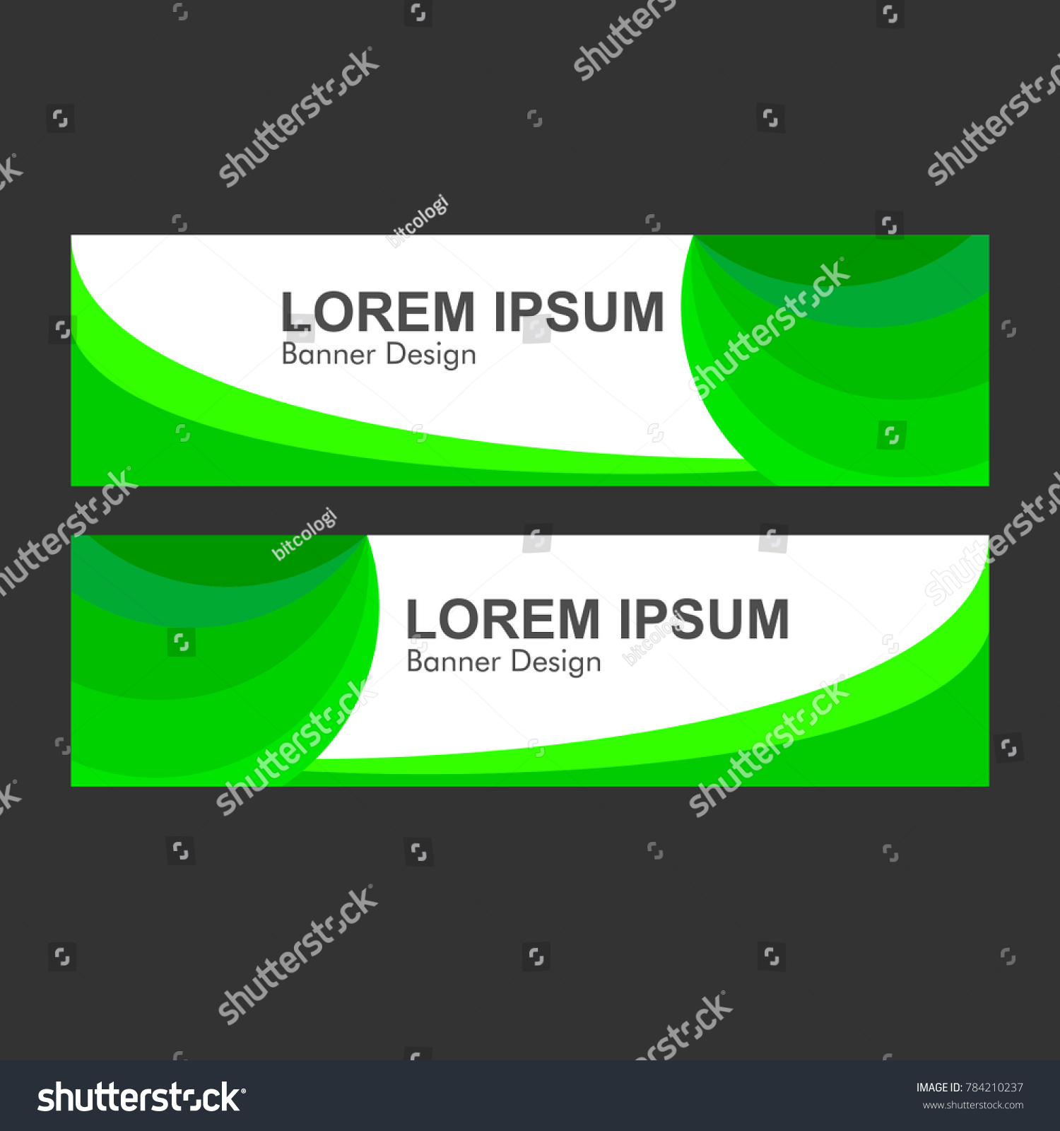 Green Abstract Banner Stock Vector (Royalty Free) 784210237 | Shutterstock