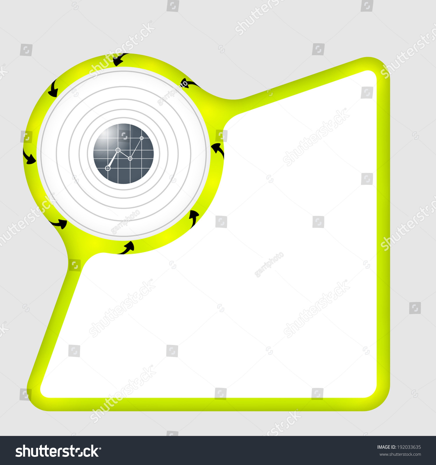 Green Abstract Box Arrows Graph Stock Vector (Royalty Free) 192033635 ...