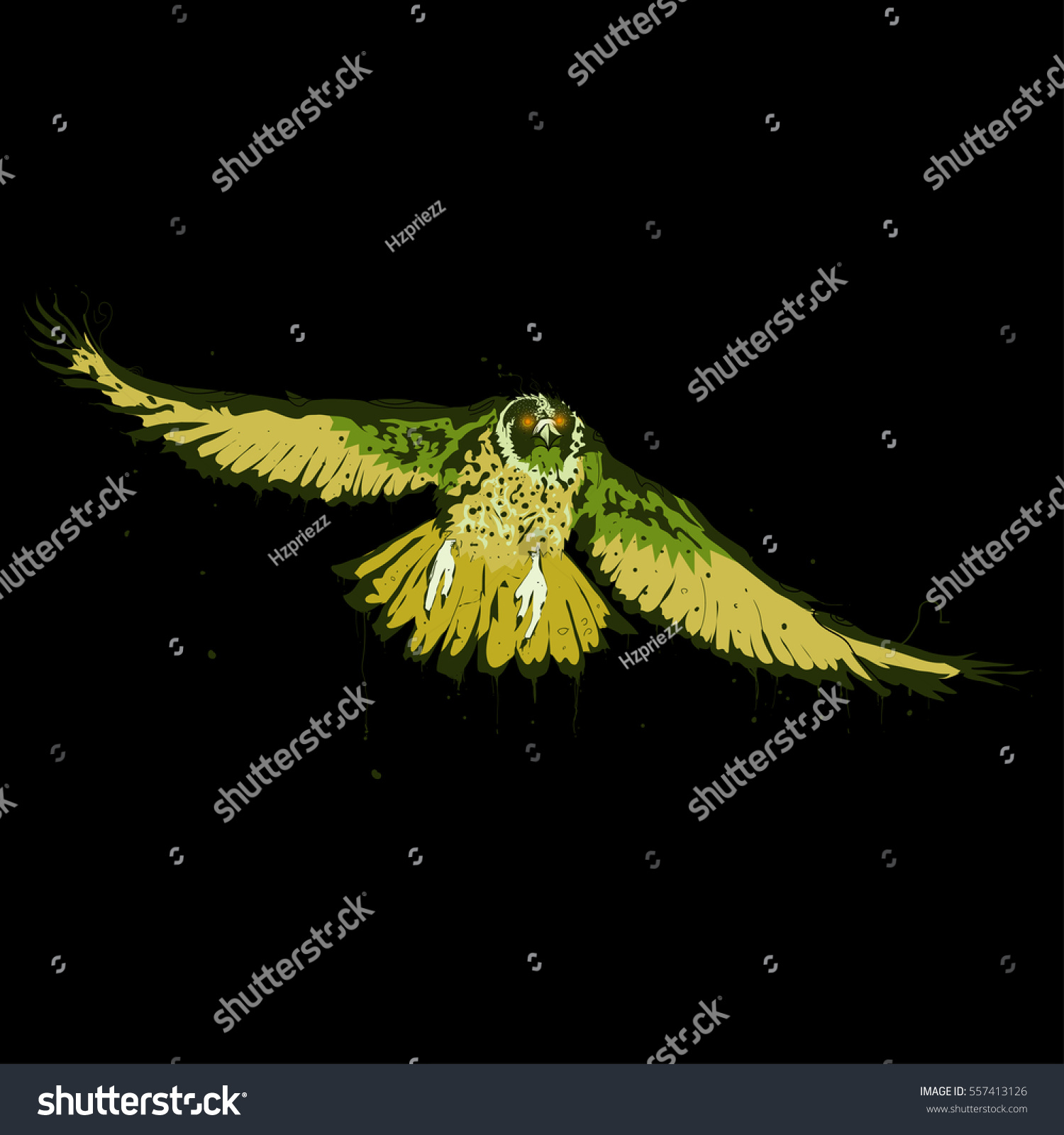 Green Abstract Falcon Stock Vector (Royalty Free) 557413126 | Shutterstock