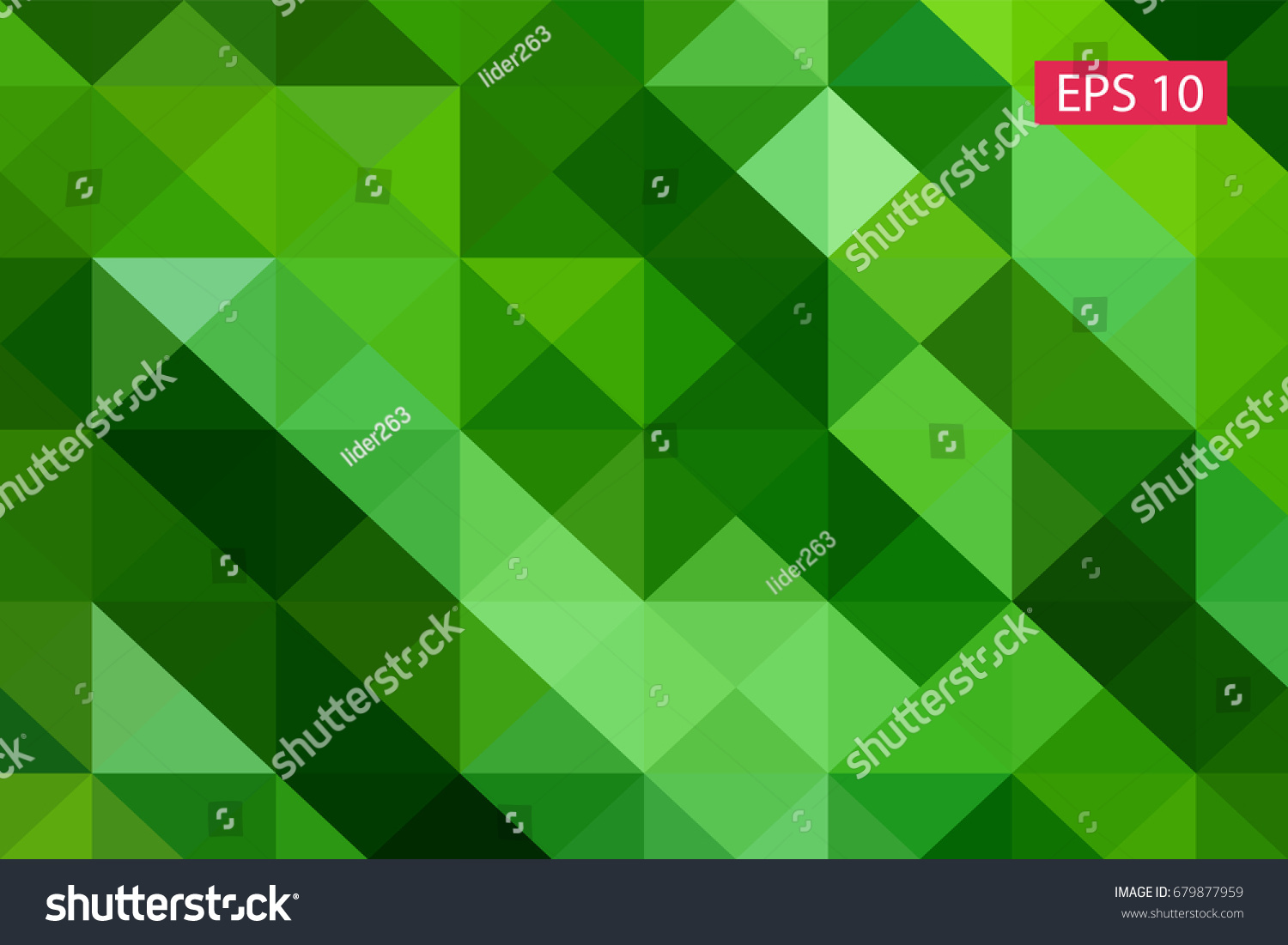 Green Abstract Geometric Background Vector Polygons Stock Vector ...
