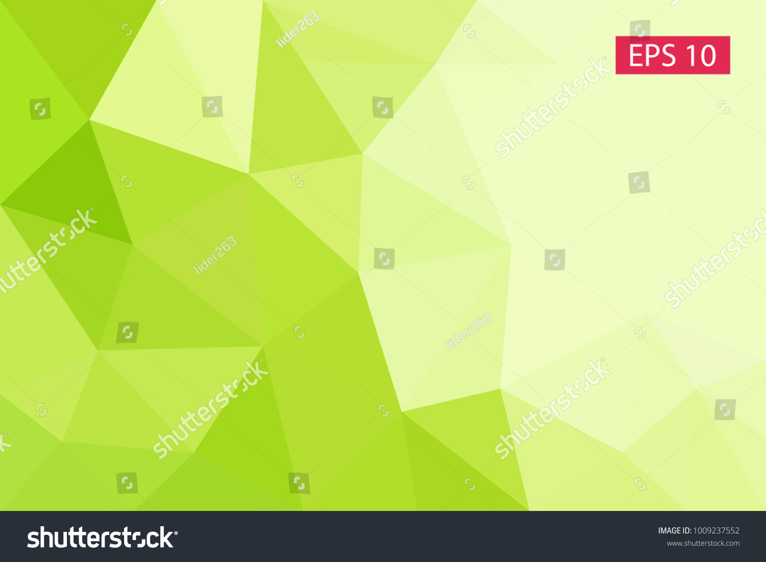 Green Abstract Geometric Background Vector Polygons Stock Vector ...