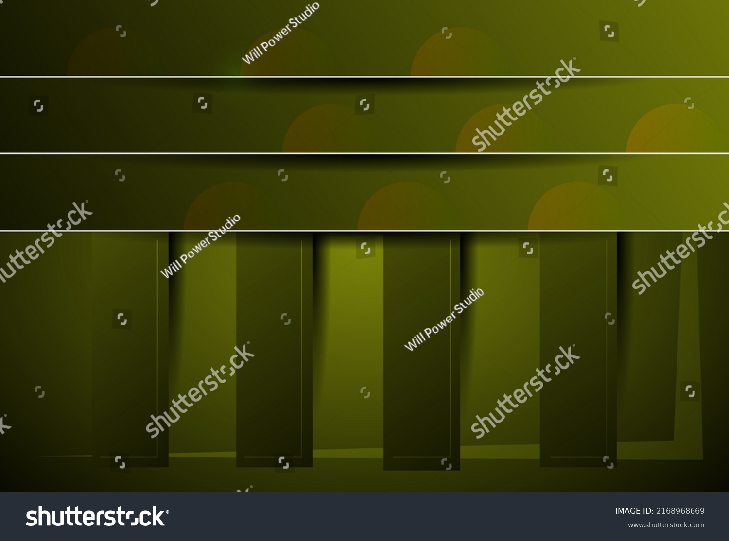 Green Abstract Retangle Background Paper Effects Stock Vector (Royalty ...