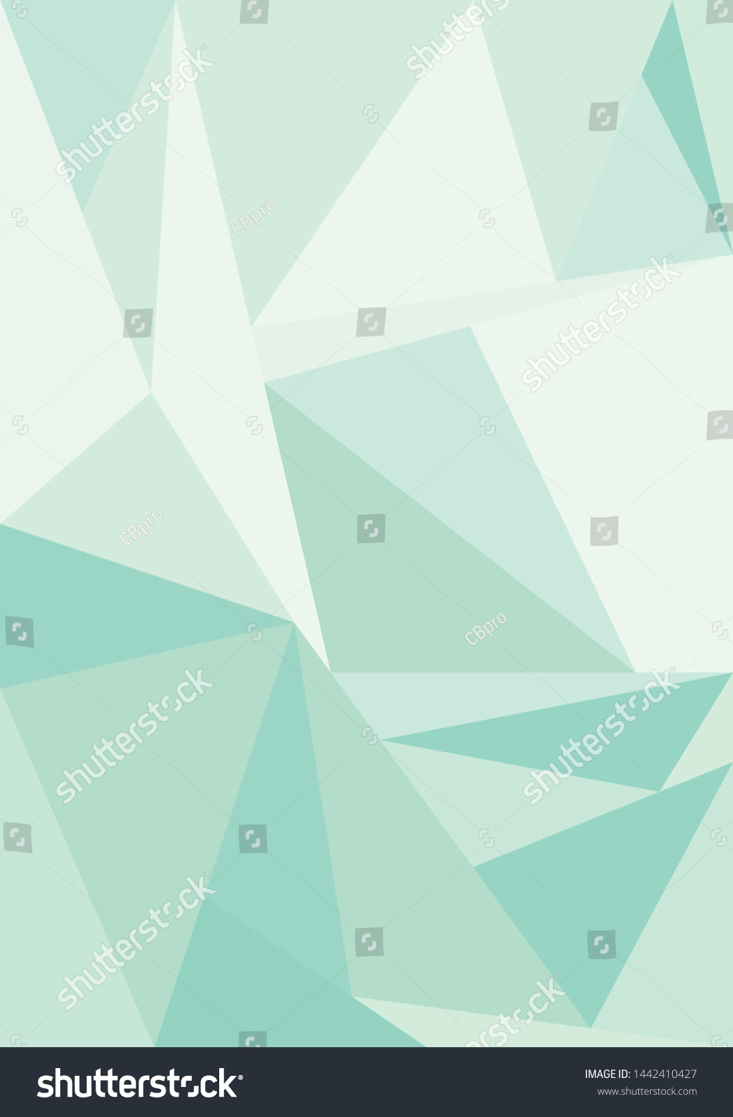 Green Abstract Triangle Background Poster Stock Vector (Royalty Free ...