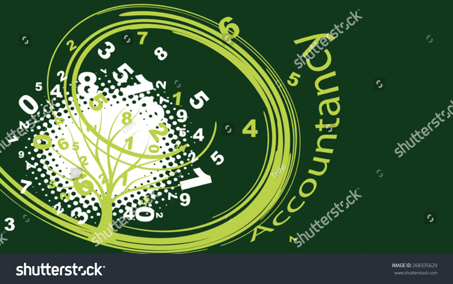 Green Accountancy Tree Stock Vector (Royalty Free) 268335629 | Shutterstock