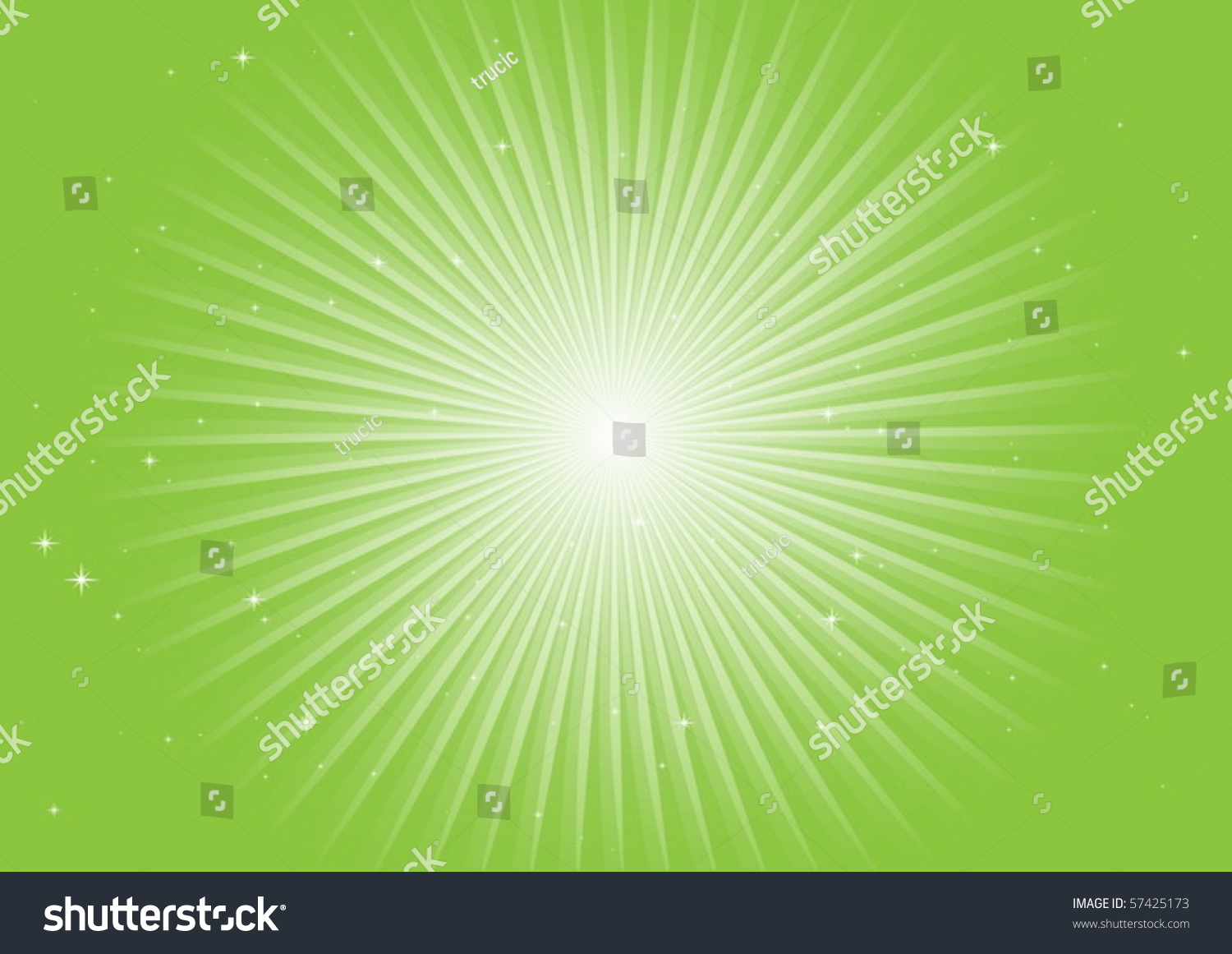 Green Background Spreading Lights Stock Vector (Royalty Free) 57425173 ...