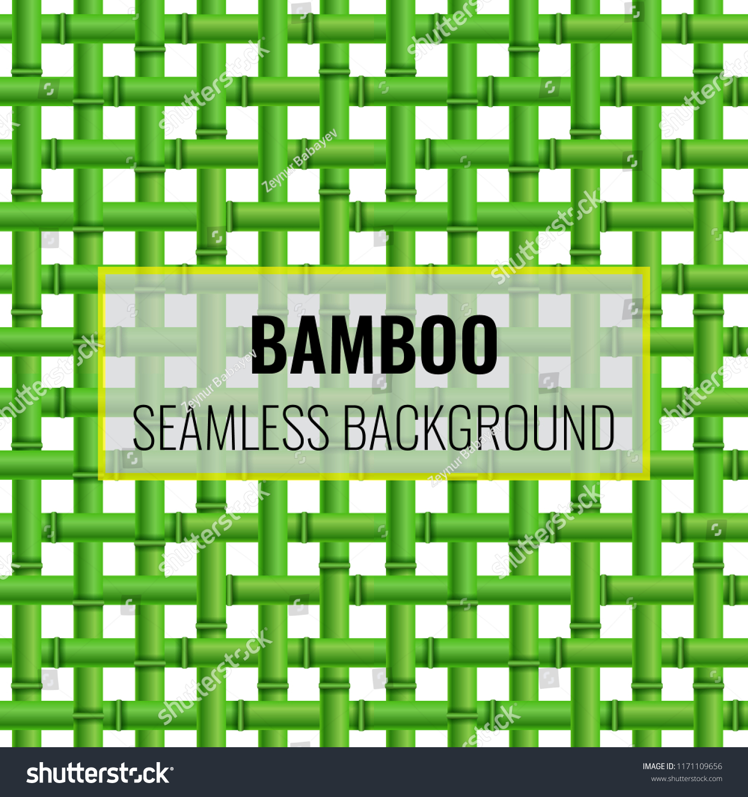 Green Bamboo Weaving Seamless Pattern Background Stock Vector (Royalty ...