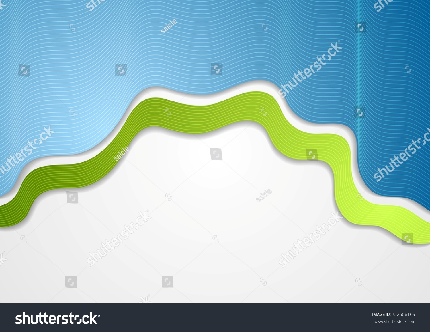 Green Blue Wavy Background Vector Design Stock Vector (Royalty Free ...