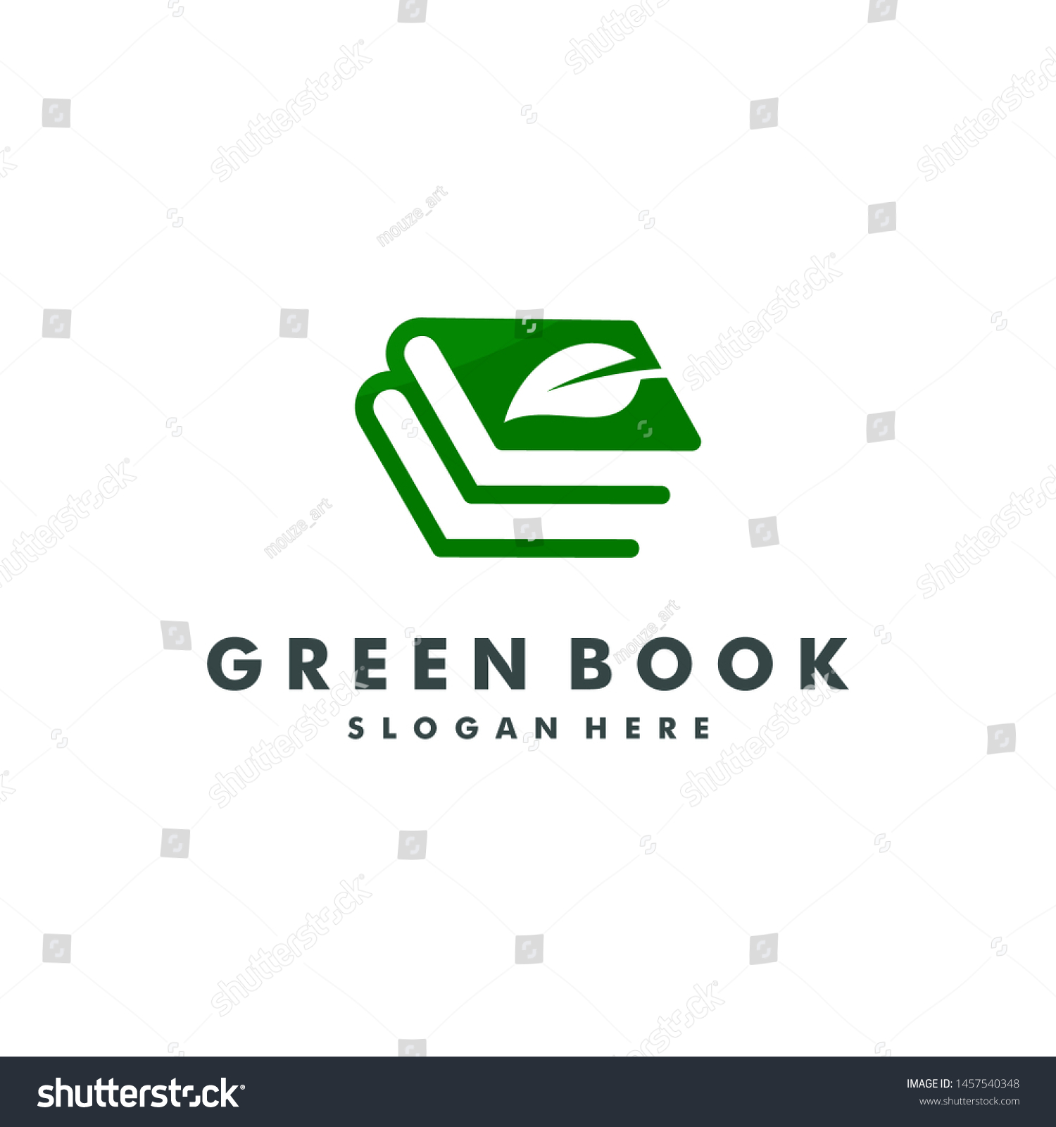 Green Book Logo Icon Design Vector Stock Vector (Royalty Free ...