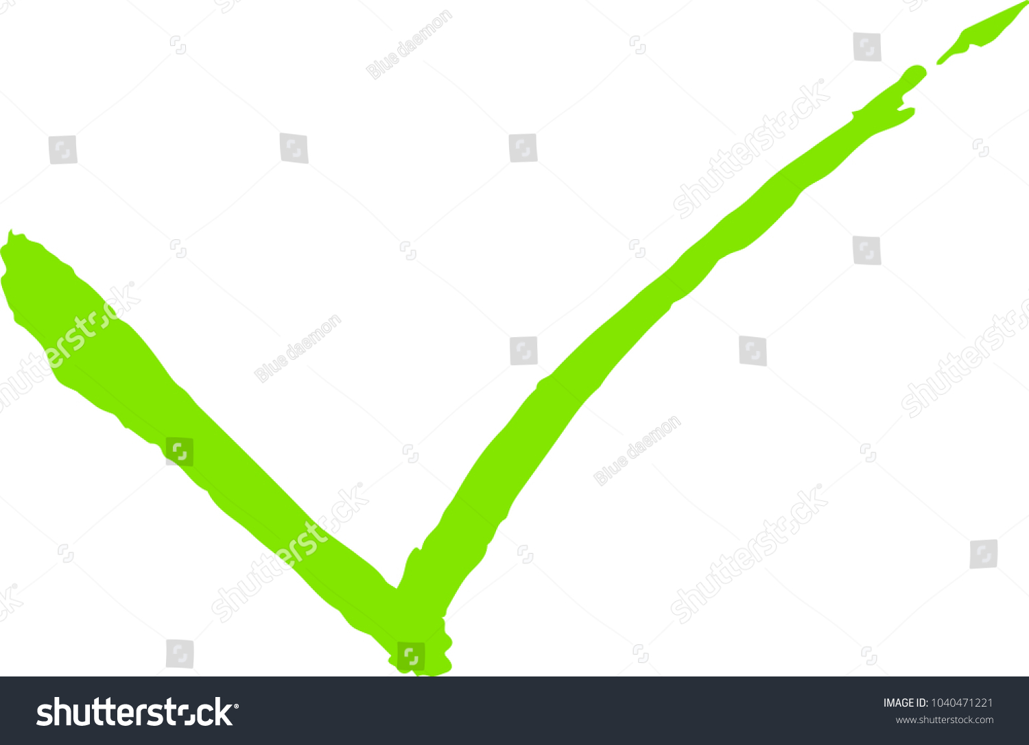 Green Check Mark Stock Vector (Royalty Free) 1040471221
