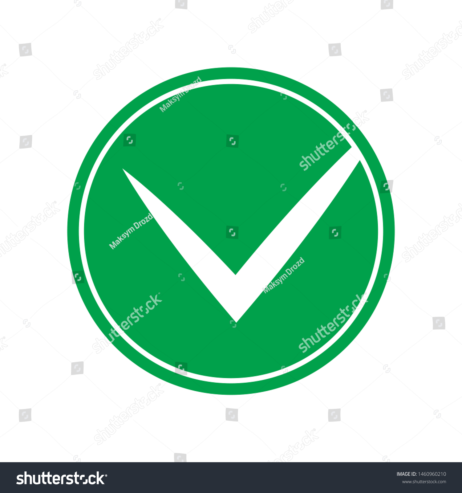 Green Checklist Icon Check Mark Icon: เวกเตอร์สต็อก (ปลอดค่าลิขสิทธิ์ ...