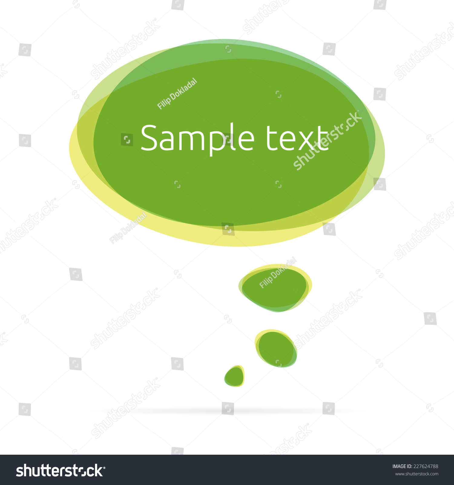Green Clean Modern Vector Think Comic Stock Vector (Royalty Free ...