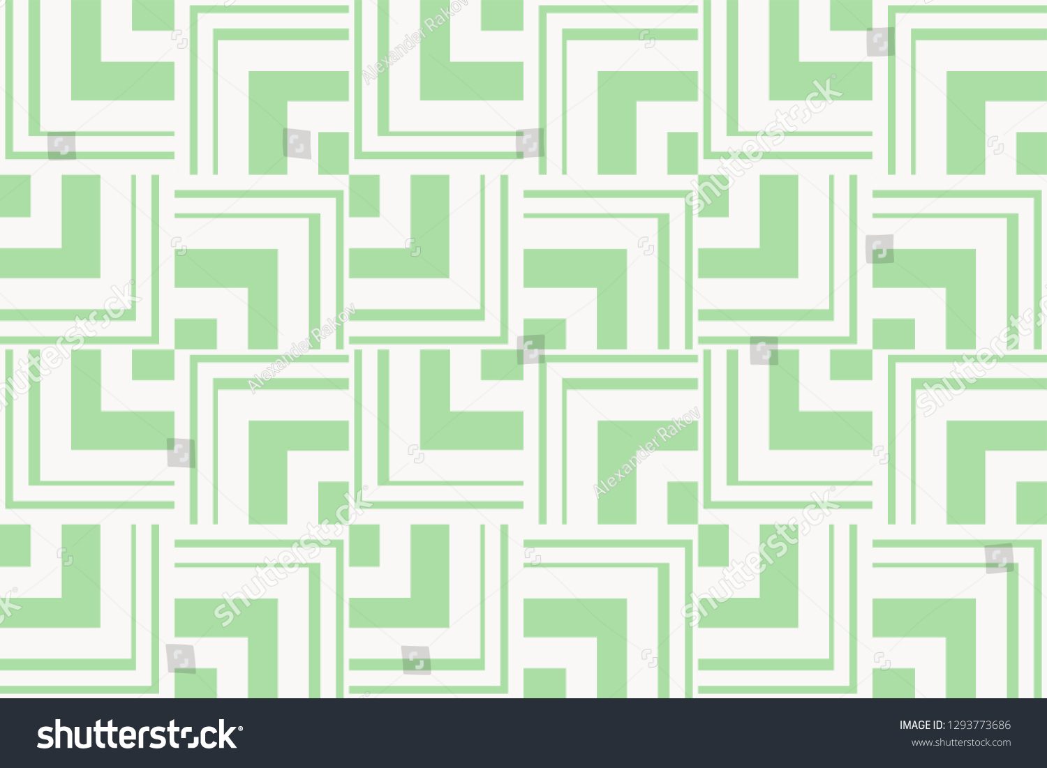 Green Color Abstract Seamless Geometric Pattern Stock Vector (Royalty ...