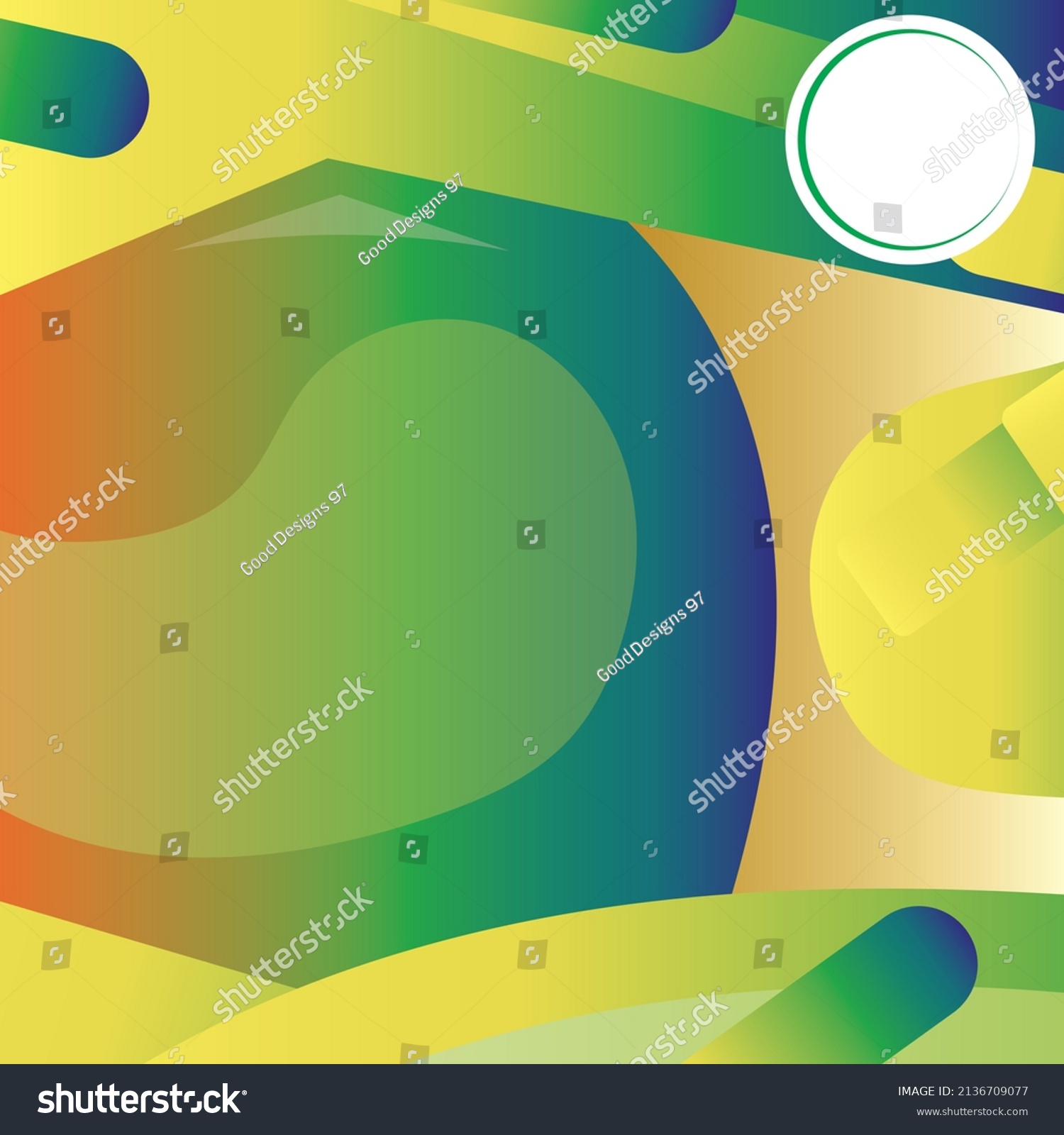 Green Color Vector Poster Background Design Stock Vector (Royalty Free ...