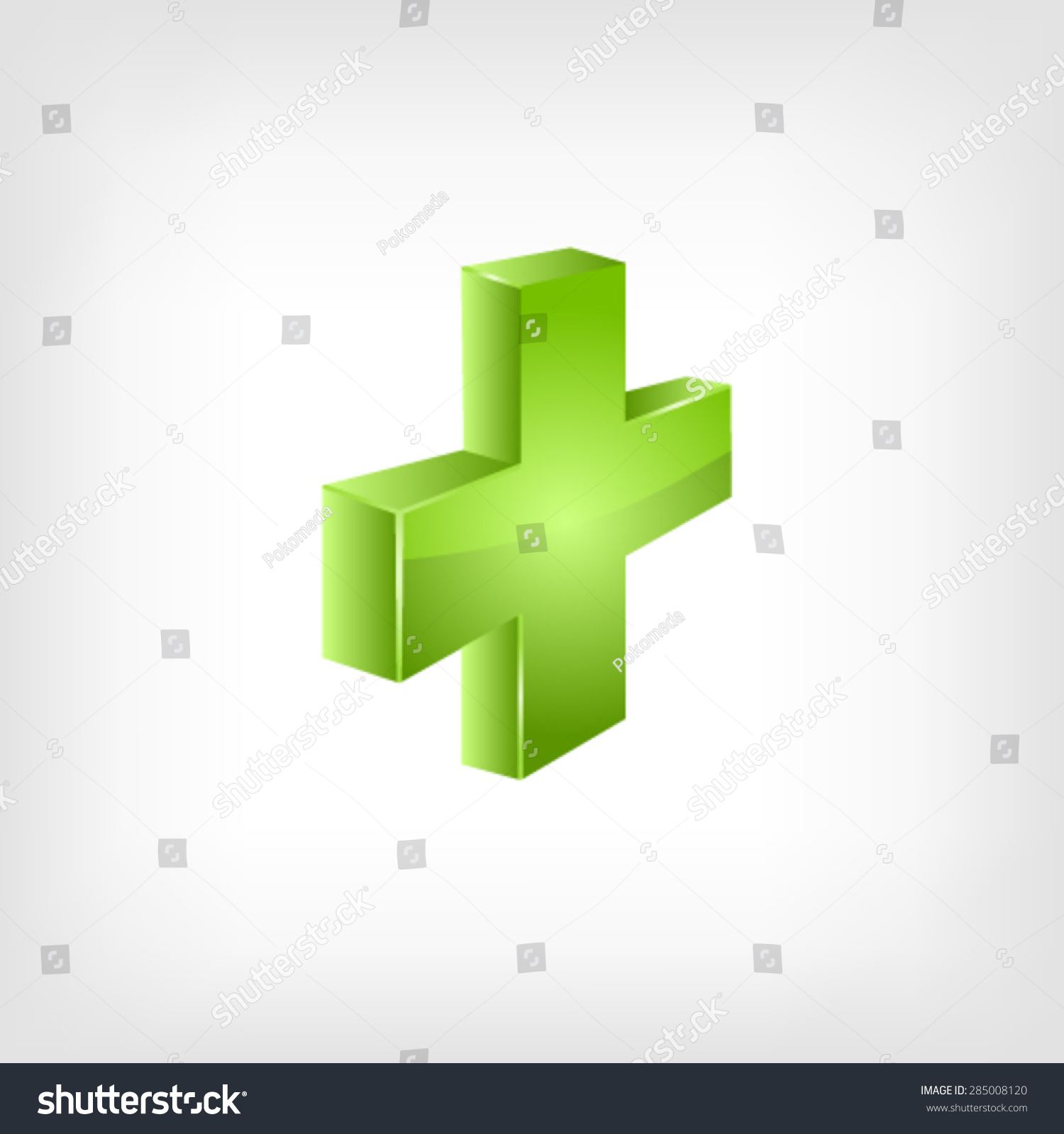 Green Cross Vector Stock Vector (Royalty Free) 285008120 | Shutterstock