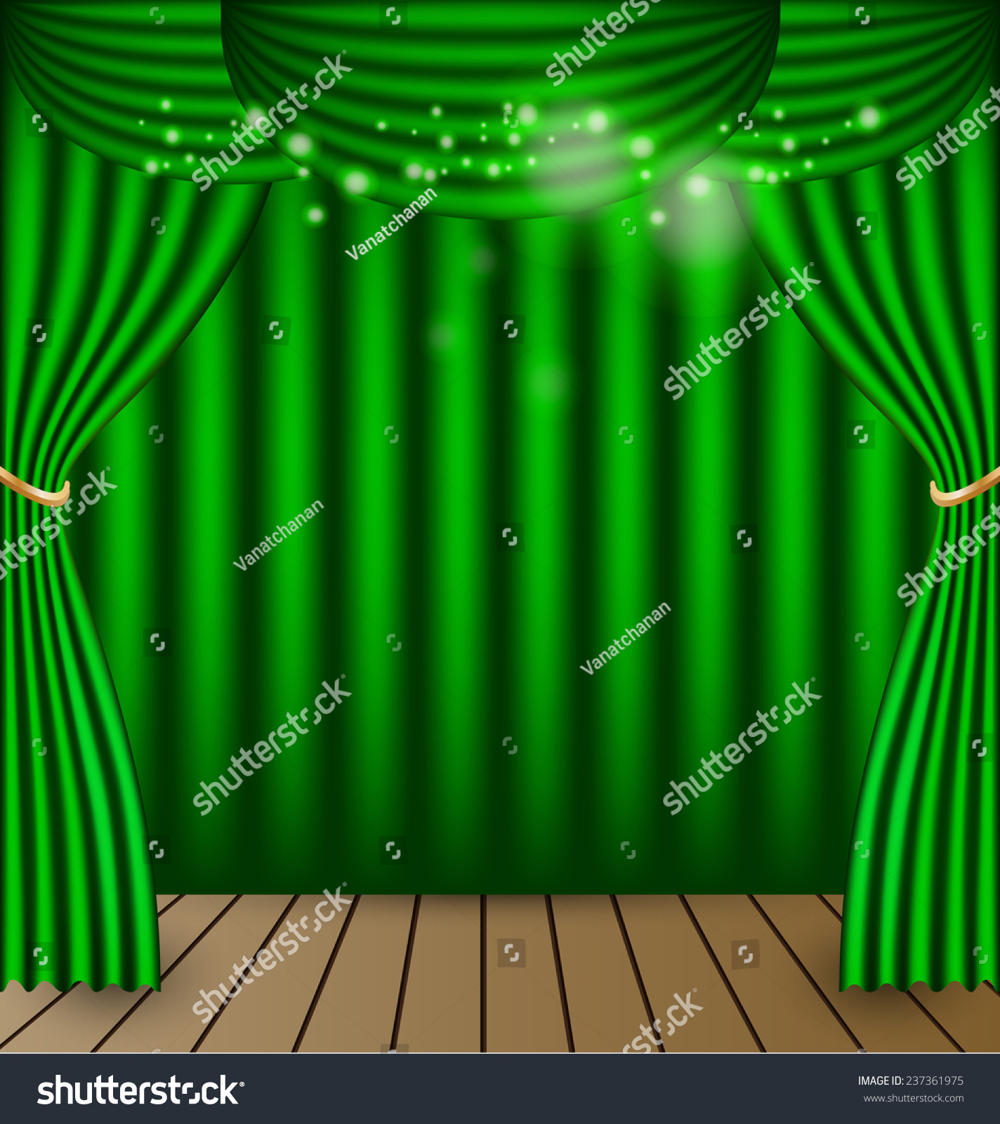 Green Curtains Vector Background: เวกเตอร์สต็อก (ปลอดค่าลิขสิทธิ์ ...