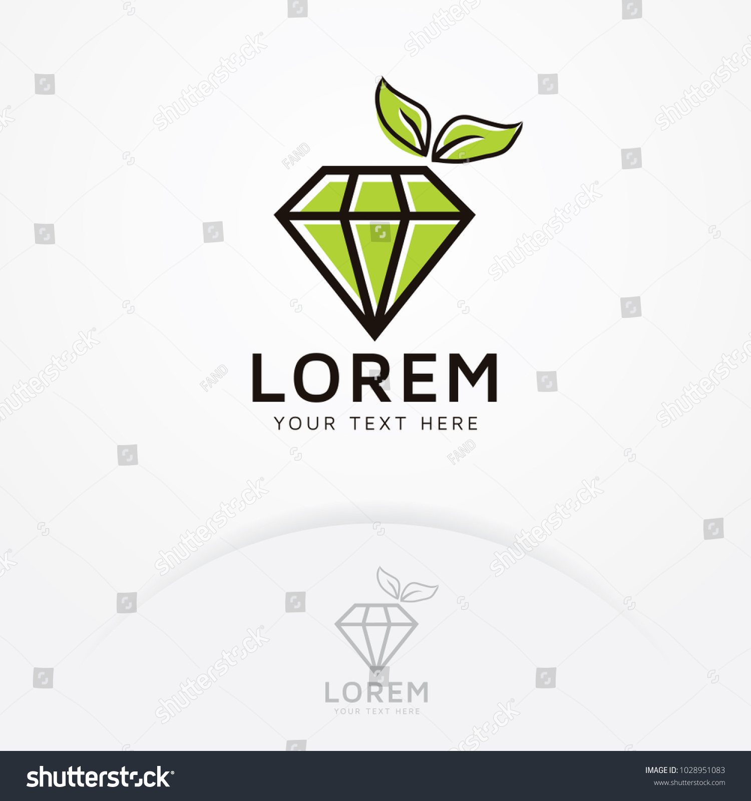 Green Diamond Logo Template Stock Vector (Royalty Free) 1028951083 ...