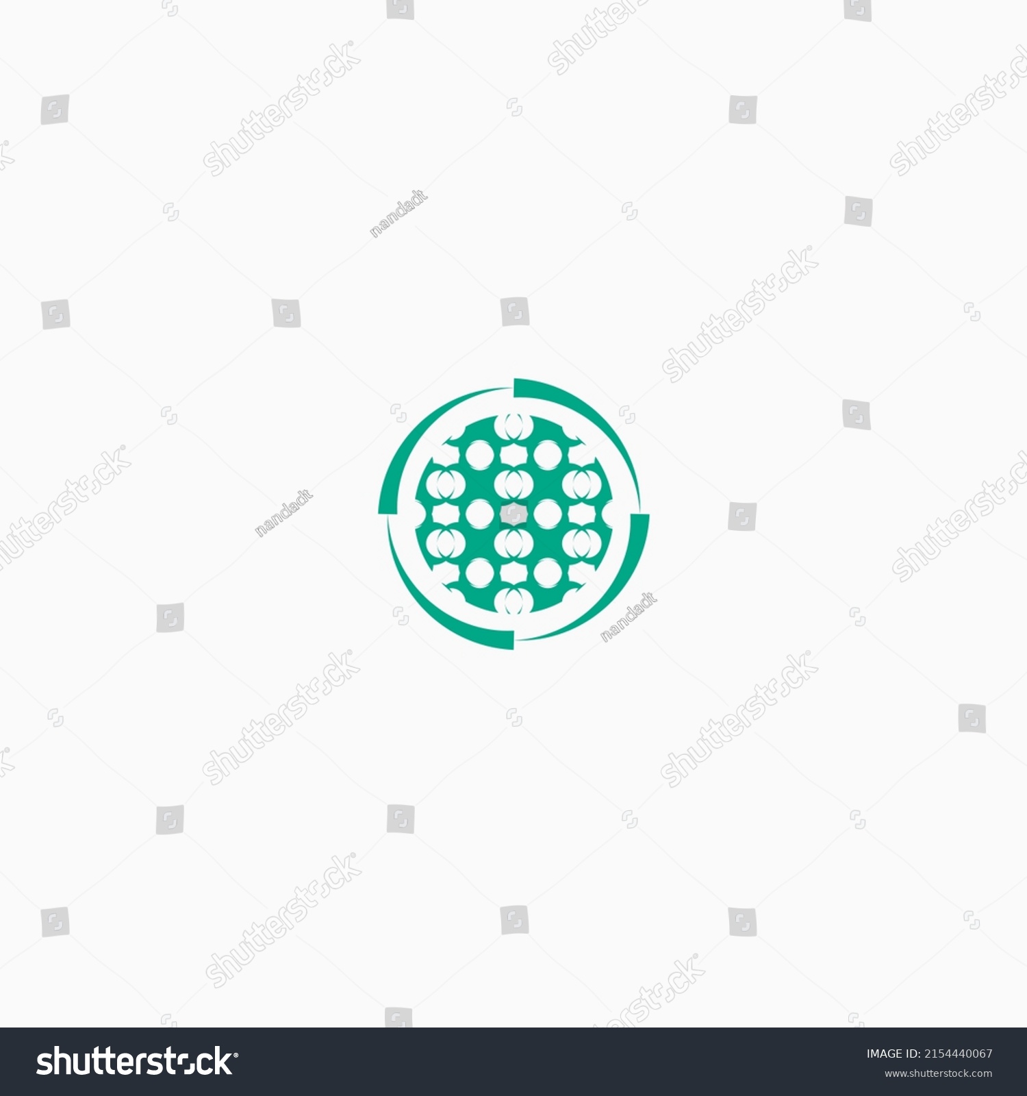 Green Earth Ring Abstract Logo Concept Stock Vector (Royalty Free ...