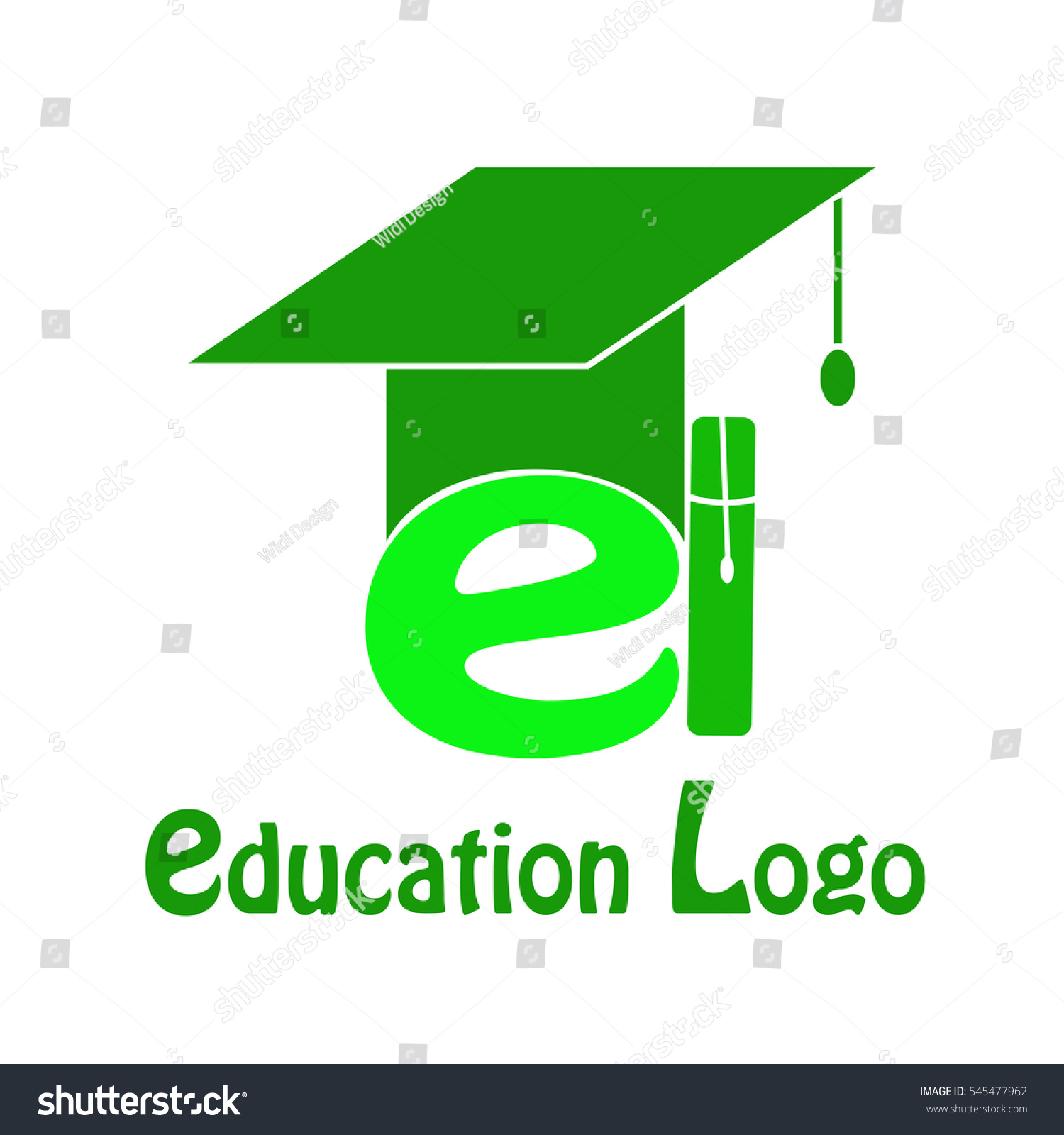 Green Education Logo Stock Vector (Royalty Free) 545477962 | Shutterstock