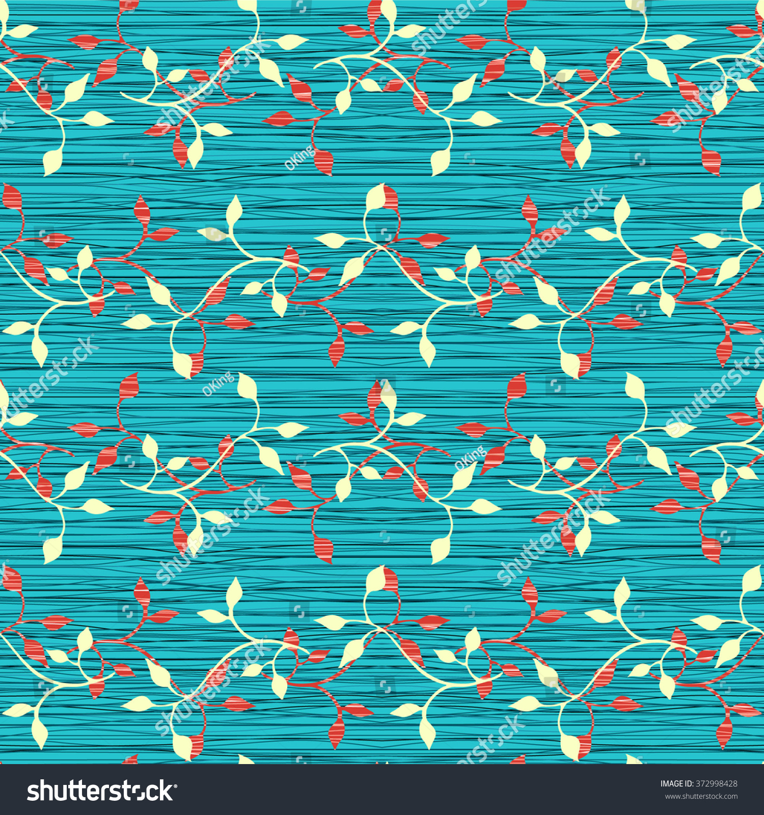 Green Fabric Leaves Linen Texture Seamless Stock Vector (Royalty Free ...