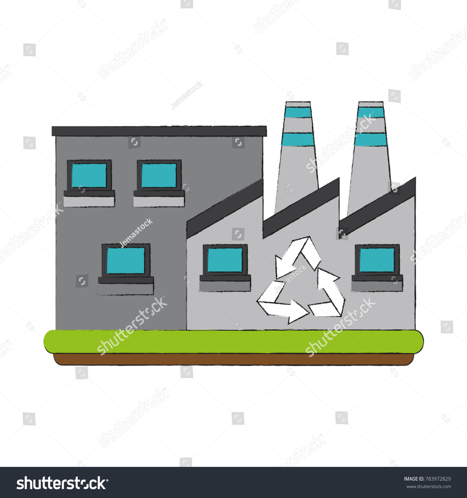 Green Factory Symbol Stock Vector (Royalty Free) 783972829 | Shutterstock